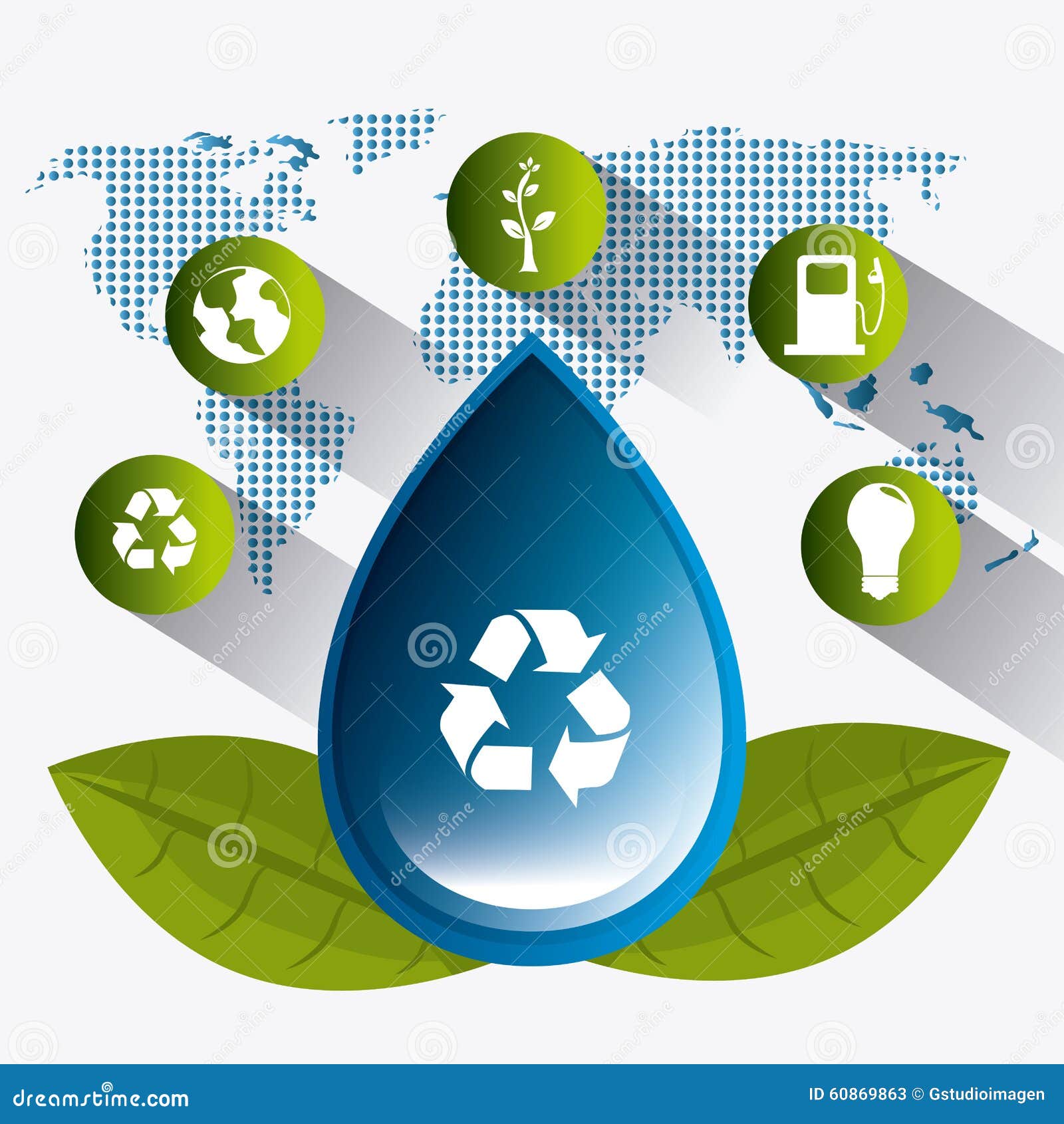 Save water ecology stock vector. Illustration of earth - 60869863