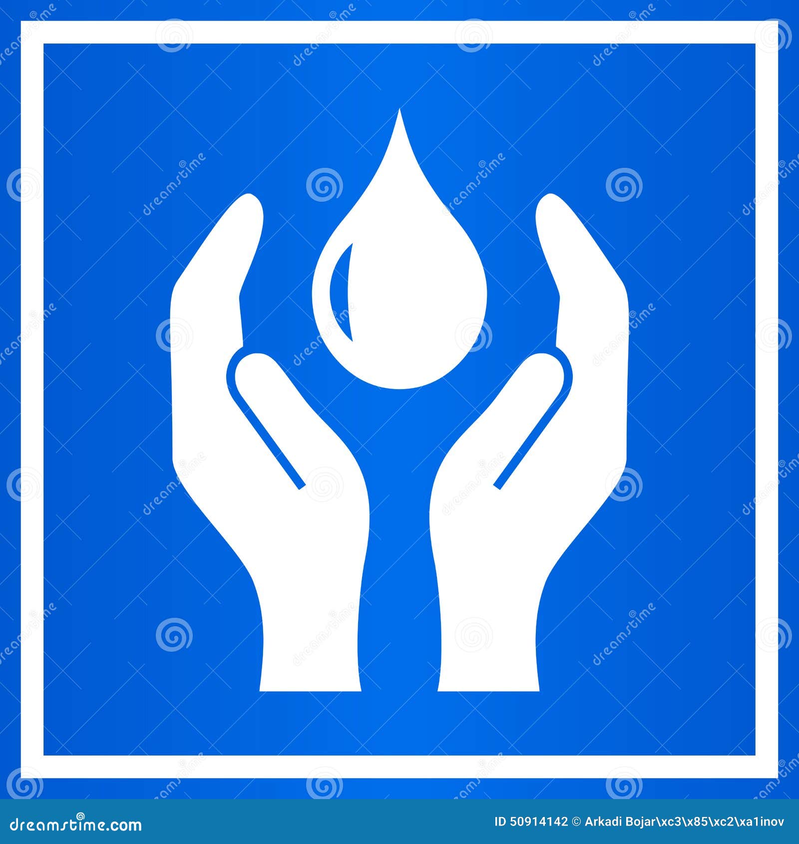 Save water emblem stock vector. Illustration of liquid - 50914142