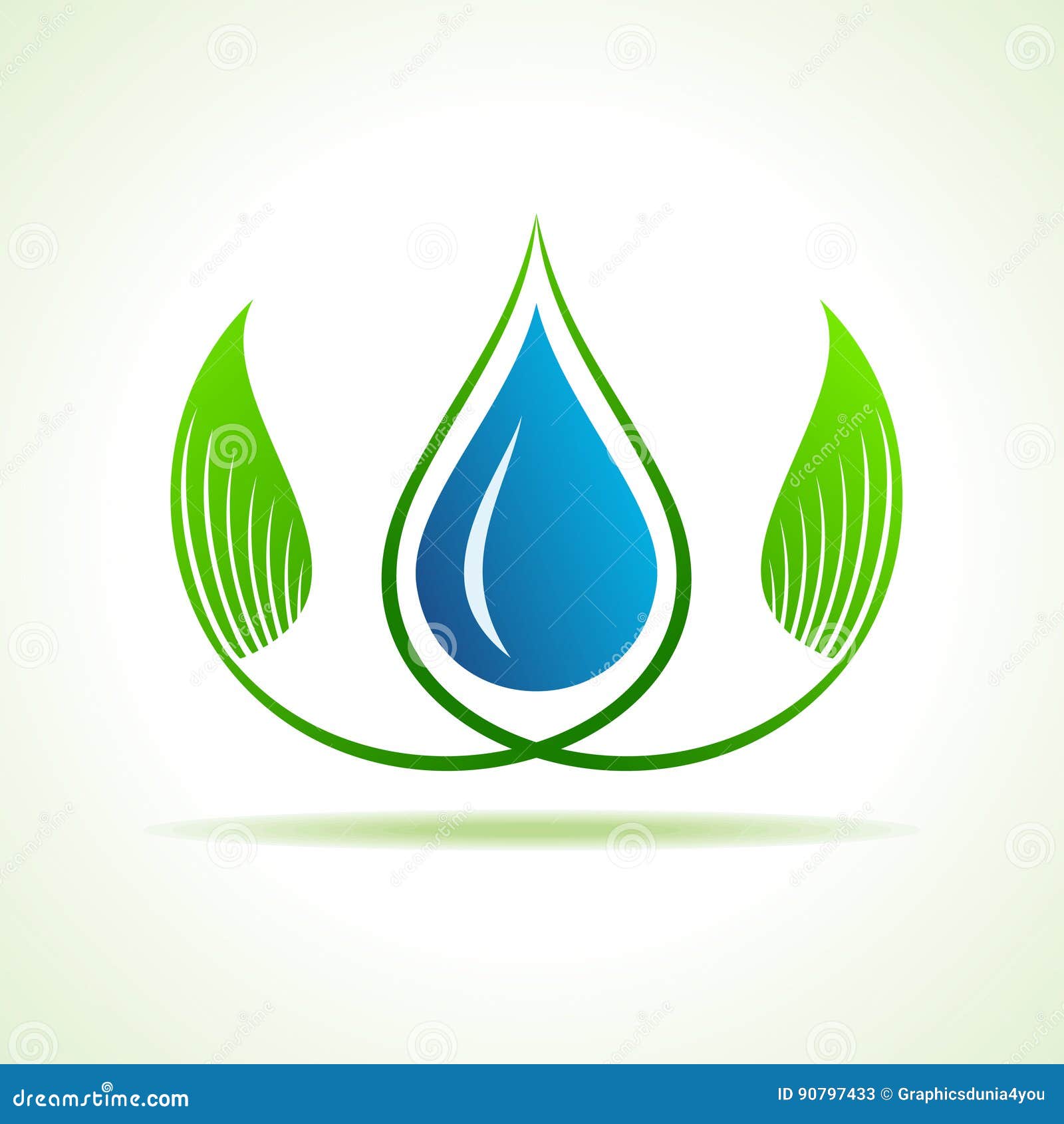Save Water and Environment Concept Stock Vector - Illustration of ...