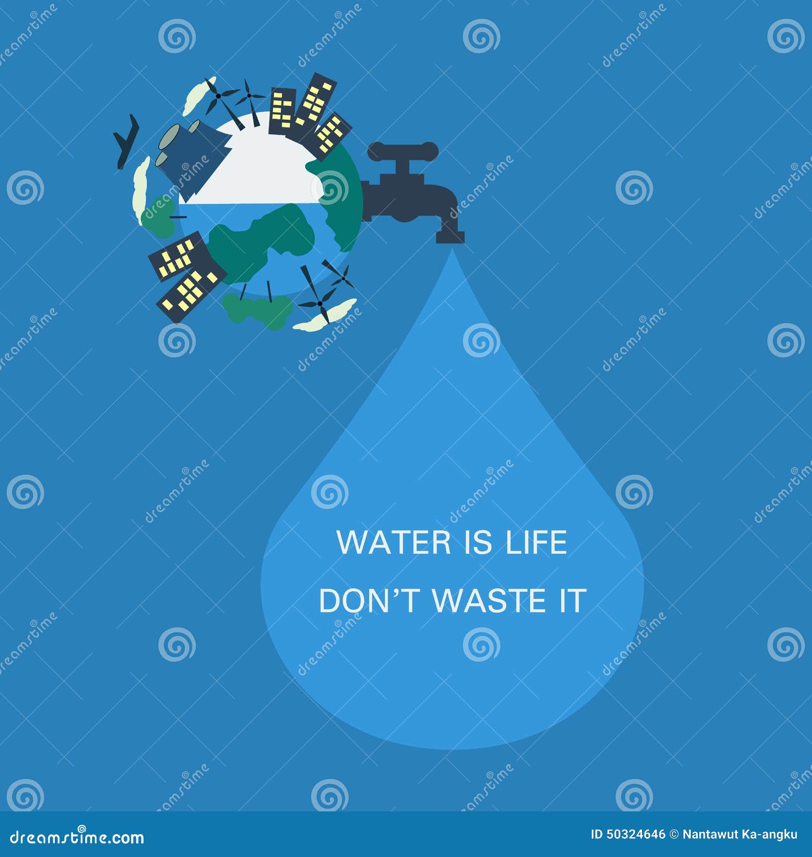 Save Water Poster Design