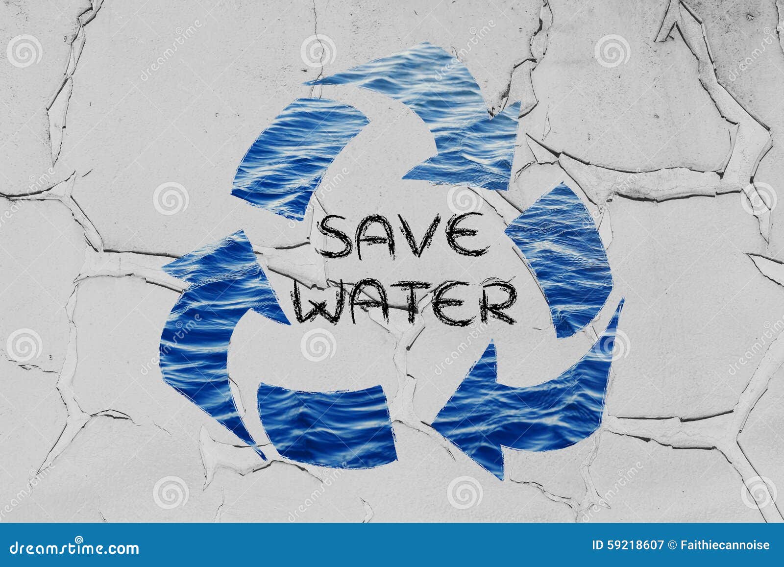 Save Water (recycle Symbol) Stock Image - Image of earth, conscious ...