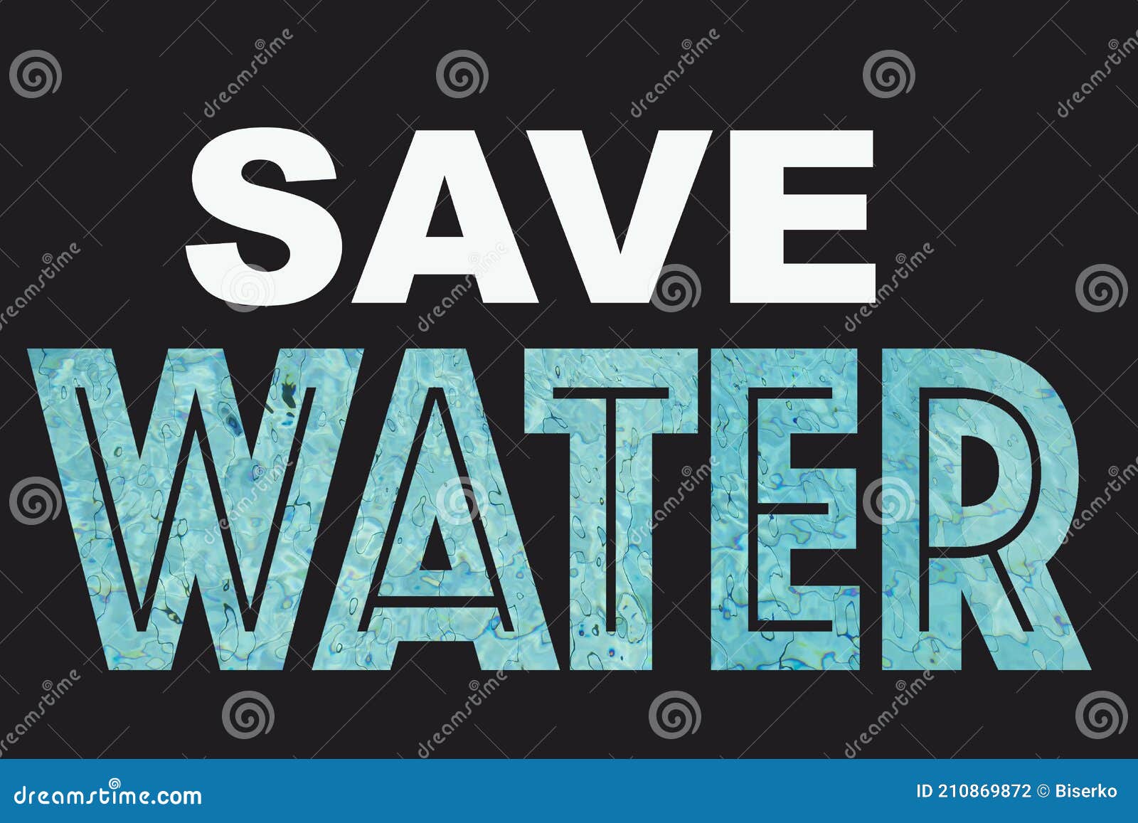 Save water sign stock illustration. Illustration of background - 210869872