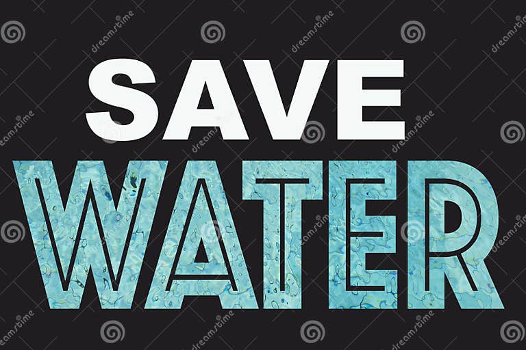 Save water sign stock illustration. Illustration of background - 210869872