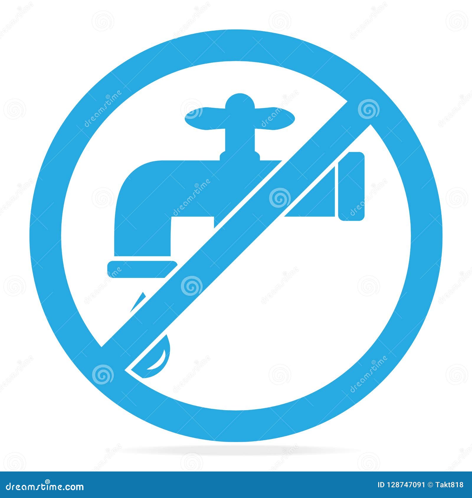 Save Water Sign Vector Illustration Stock Vector - Illustration of ...