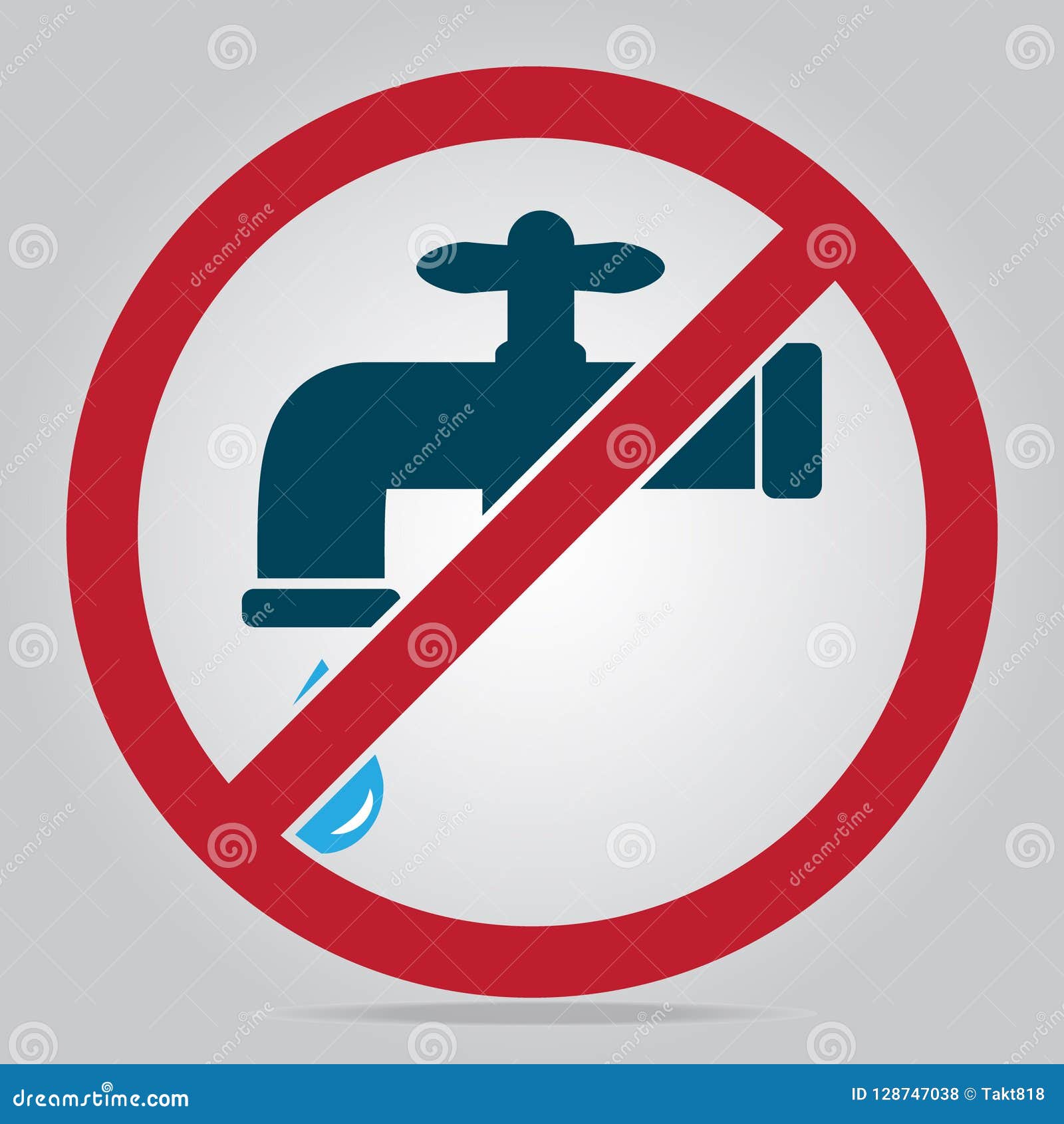 Save Water Sign Vector Illustration Stock Vector - Illustration of ...