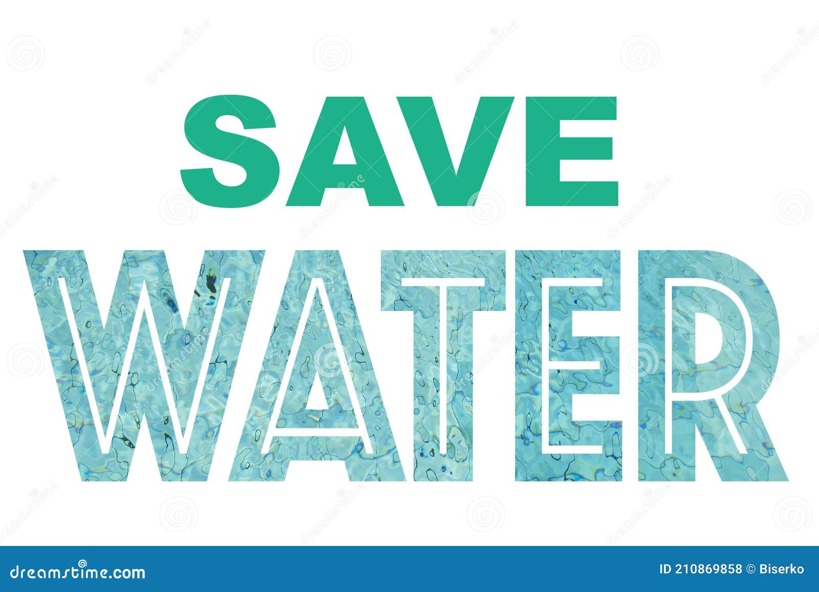 Save water sign stock illustration. Illustration of protection - 210869858