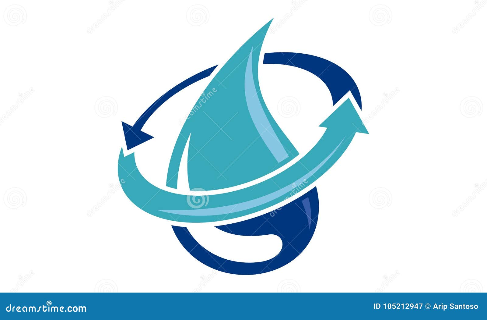 Save Water Solution stock vector. Illustration of center - 105212947