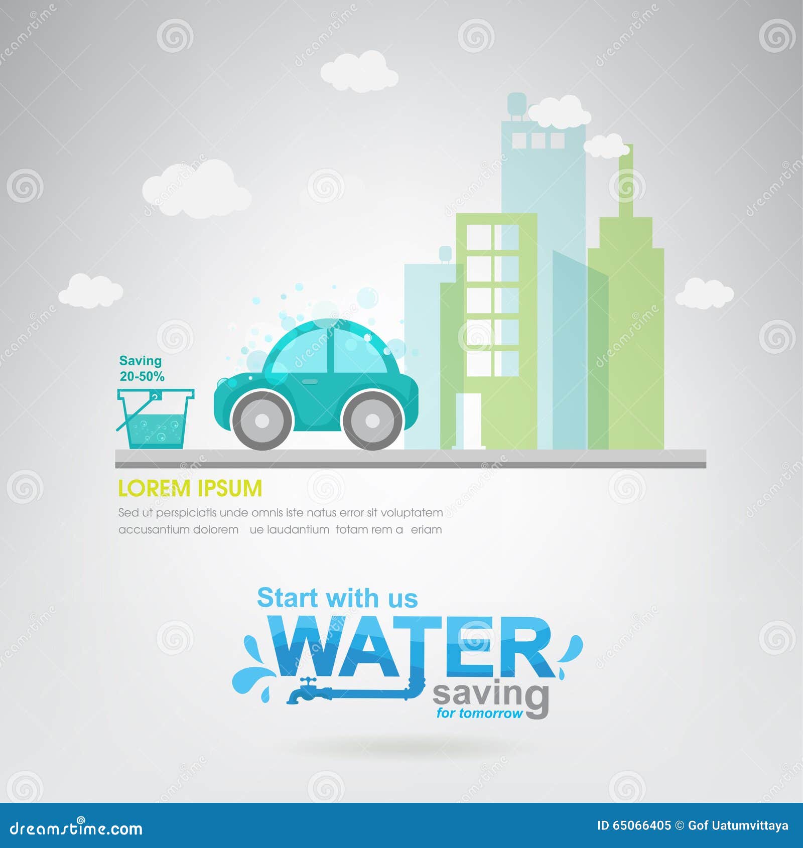 Save the Water Vector Concept Start Saving. Stock Vector - Illustration ...