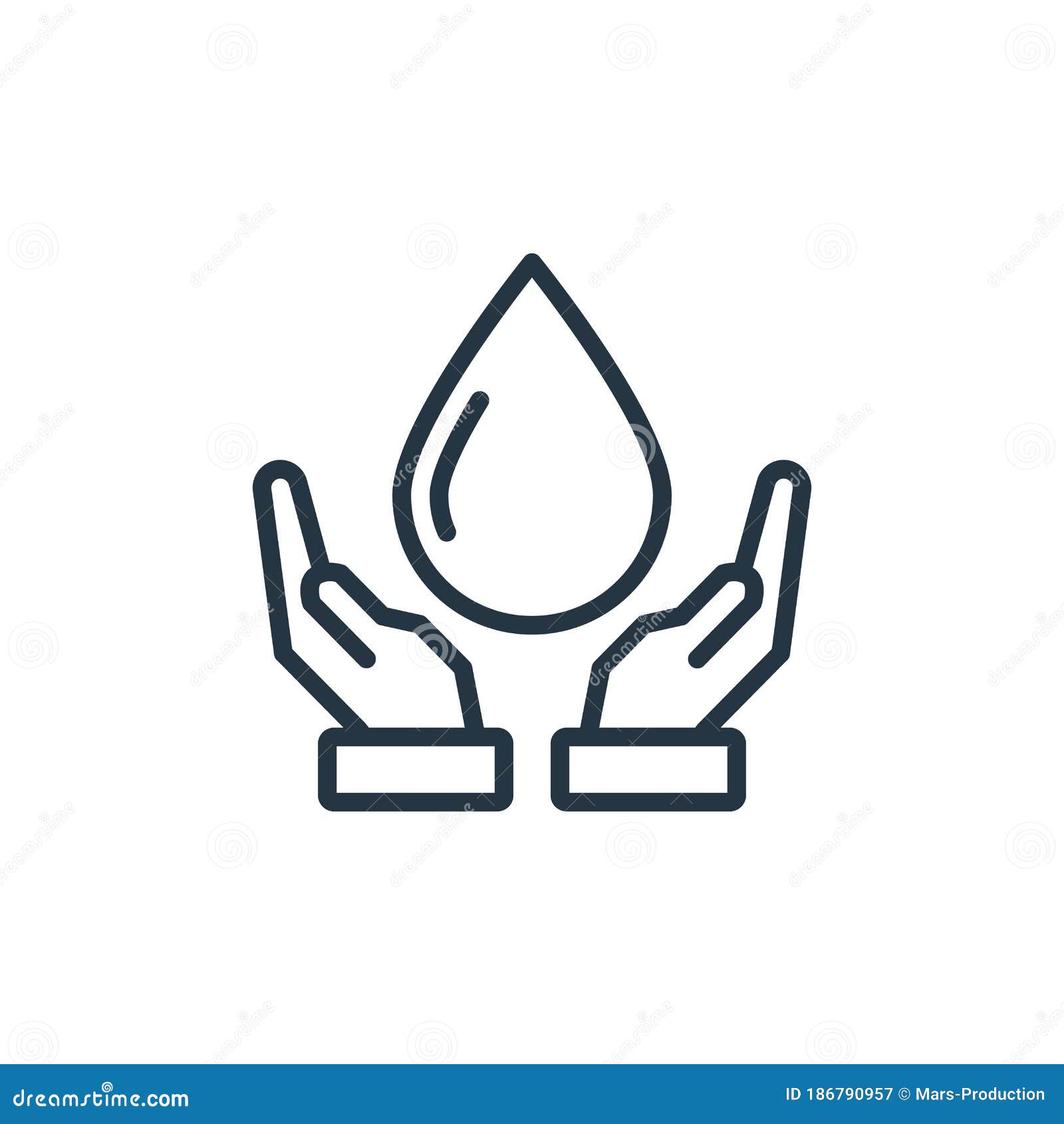 Save Water Vector Icon. Save Water Editable Stroke. Save Water Linear ...