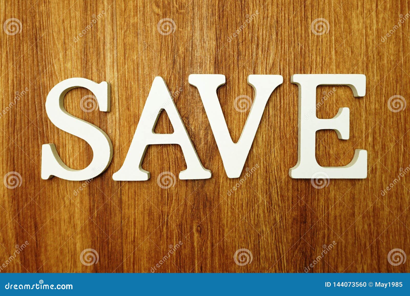 Save Word Alphabet Letters on Wooden Background Stock Photo - Image of ...