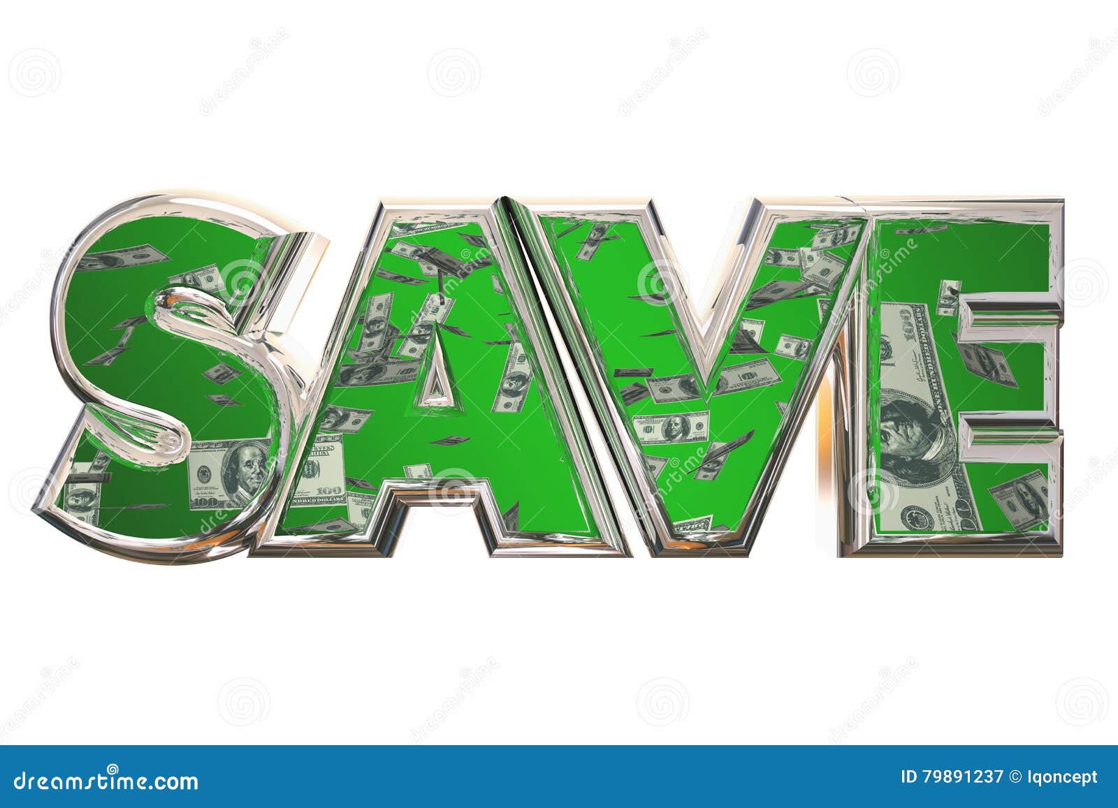 Save Word Money Falling Discount Bargain Deal Stock Illustration ...