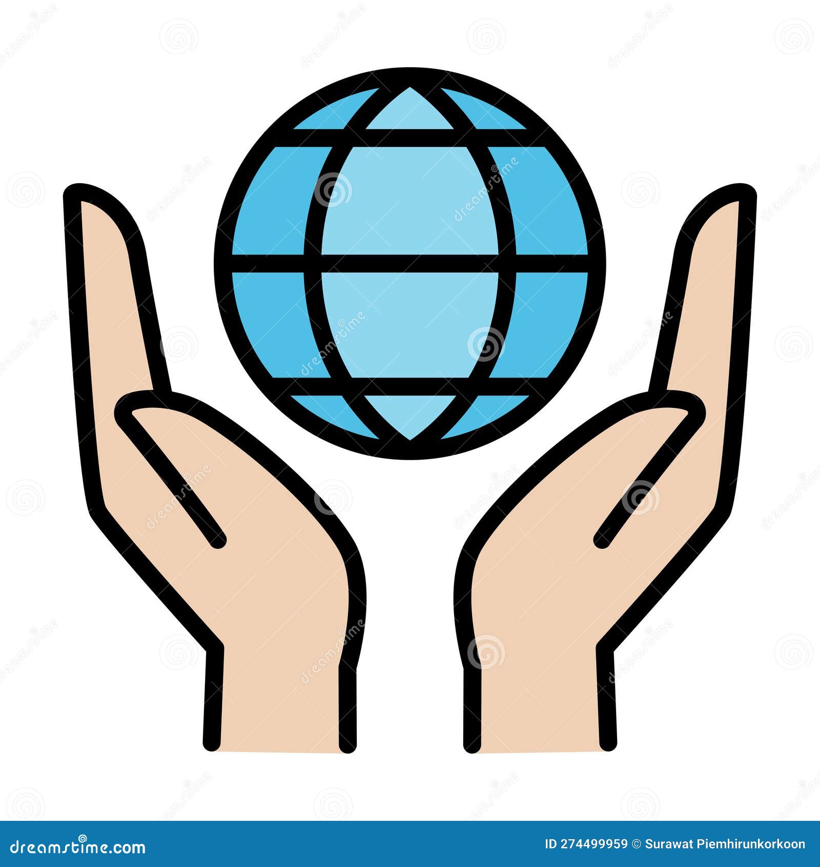 Save the World Color Line Icon Stock Vector - Illustration of icon ...