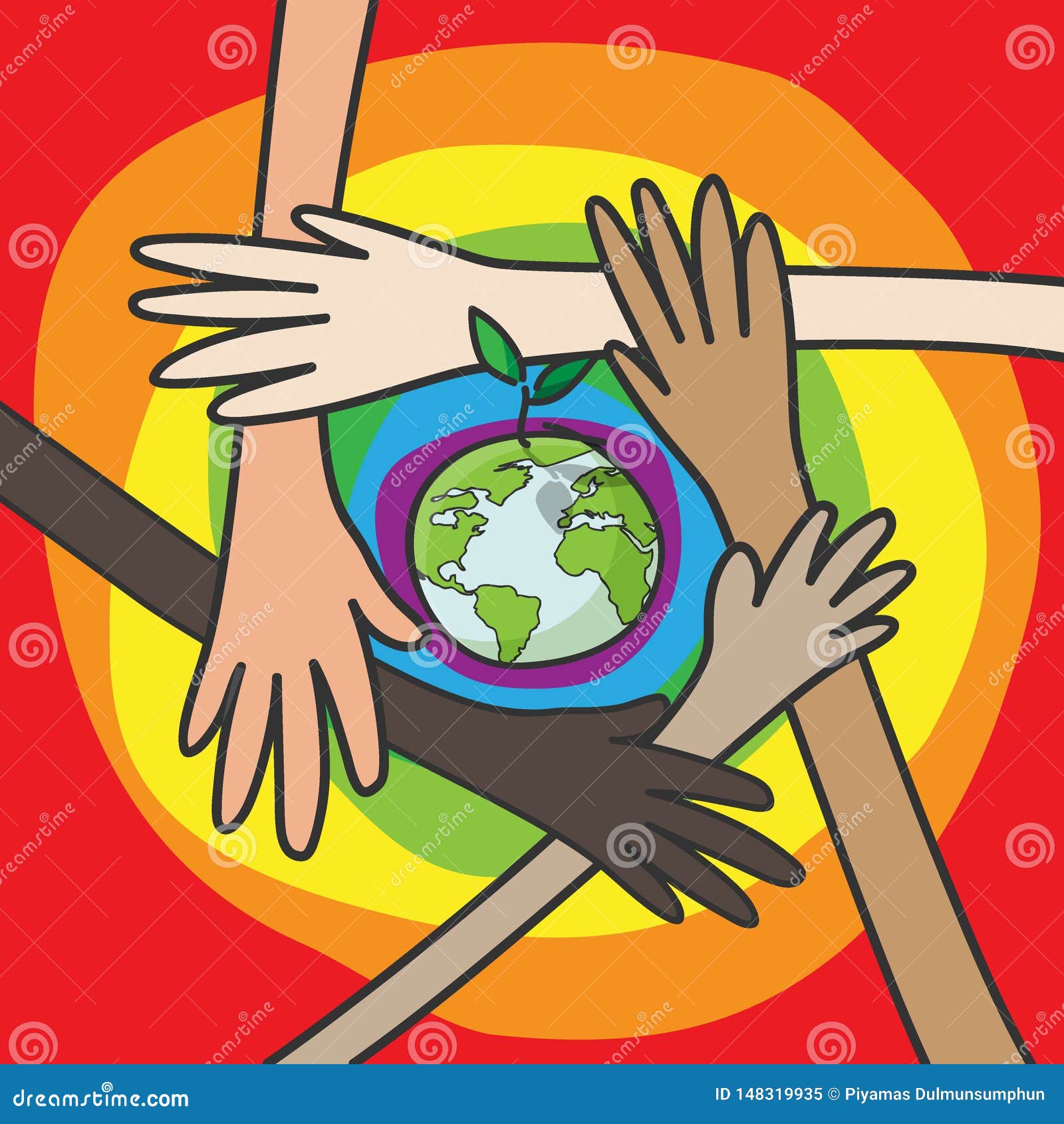 Saving Environment Initiative Brochure Template Royalty-Free Stock ...