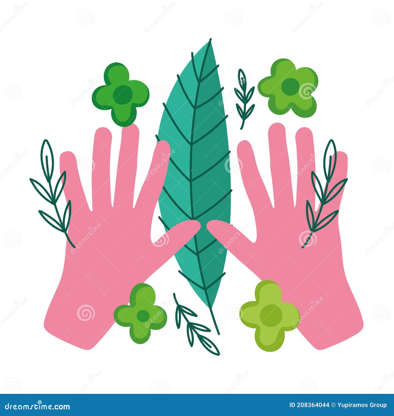 Save the World, Hands Leaves Ecological and Environment Stock Vector ...