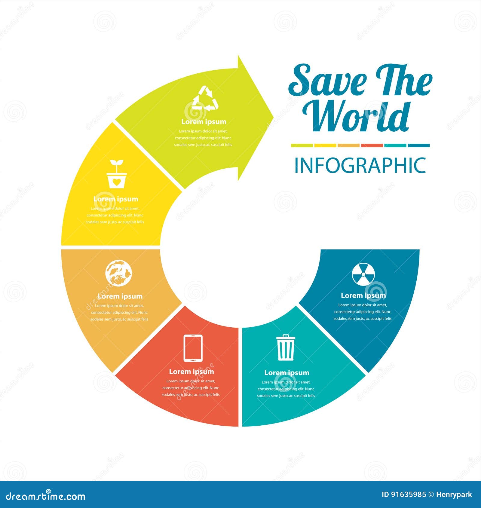 Save the world infographic stock vector. Illustration of friendly ...