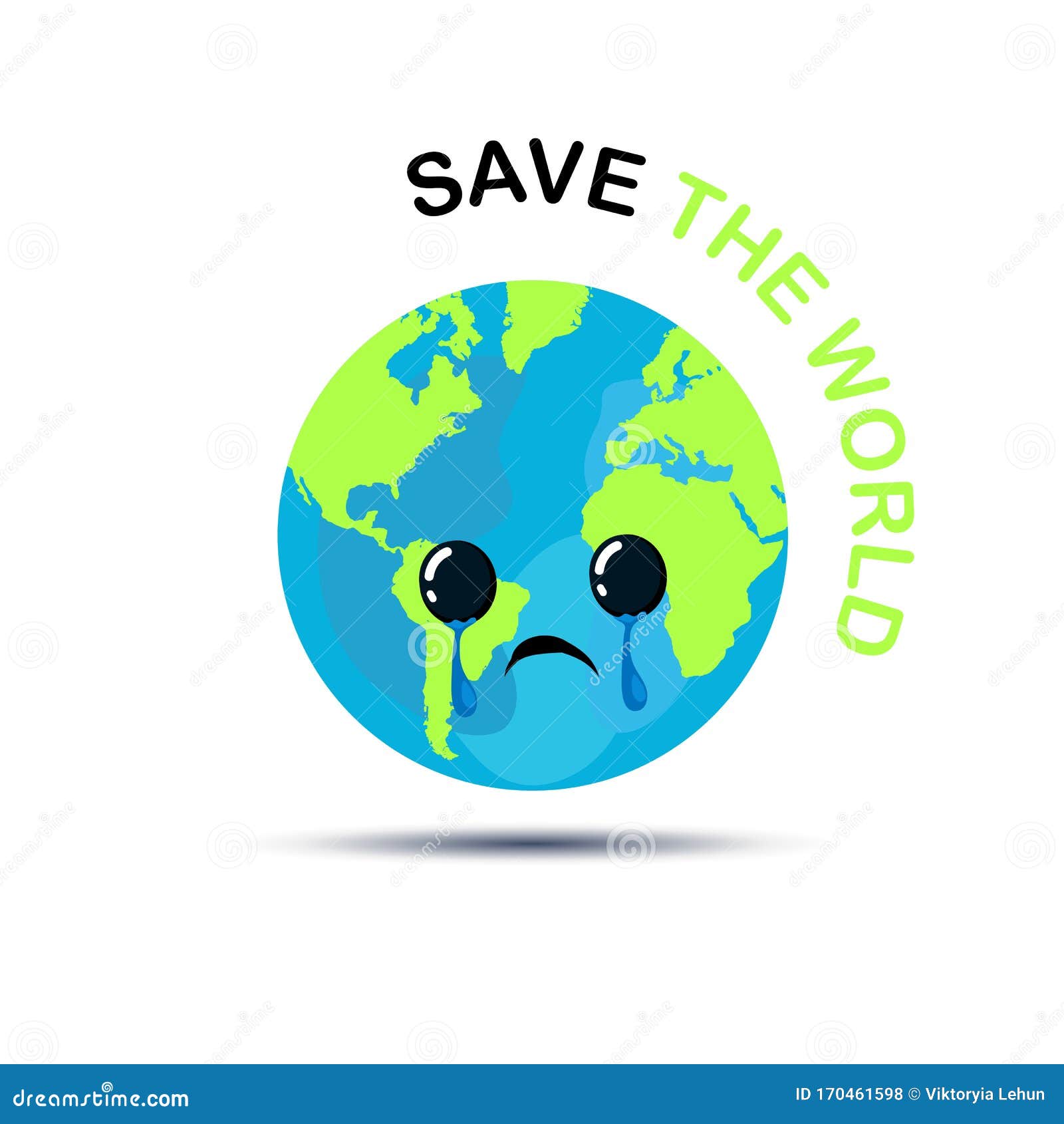 Save the World Vector Symbol Design Stock Vector - Illustration of ...