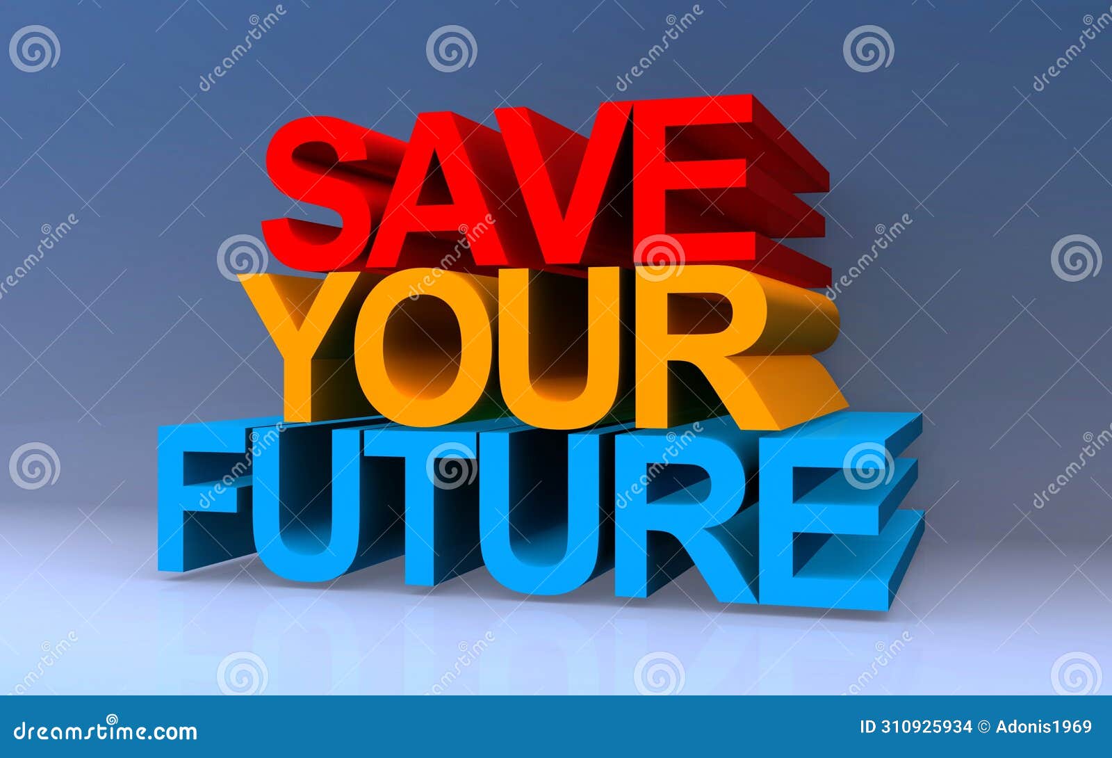 Save your future on blue stock illustration. Illustration of financial ...