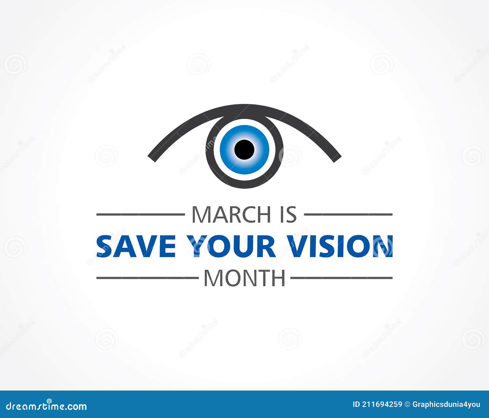 Save Your Vision Month Observed in Month of March Stock Vector ...