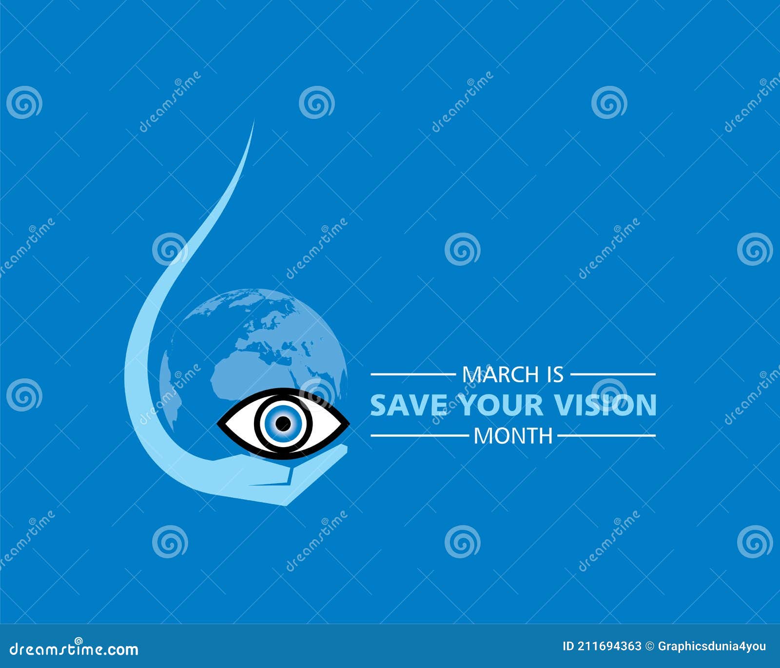 Save Your Vision Month Observed in Month of March Stock Vector ...