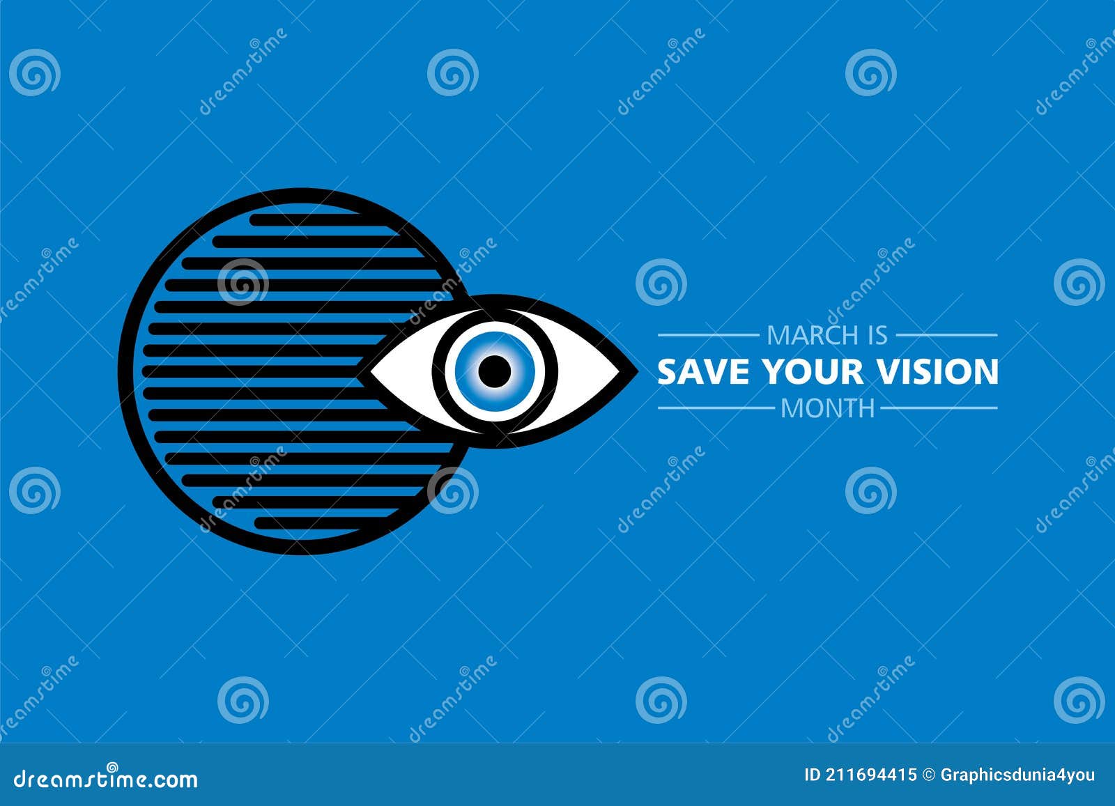 Save Your Vision Month Observed in Month of March Stock Vector ...