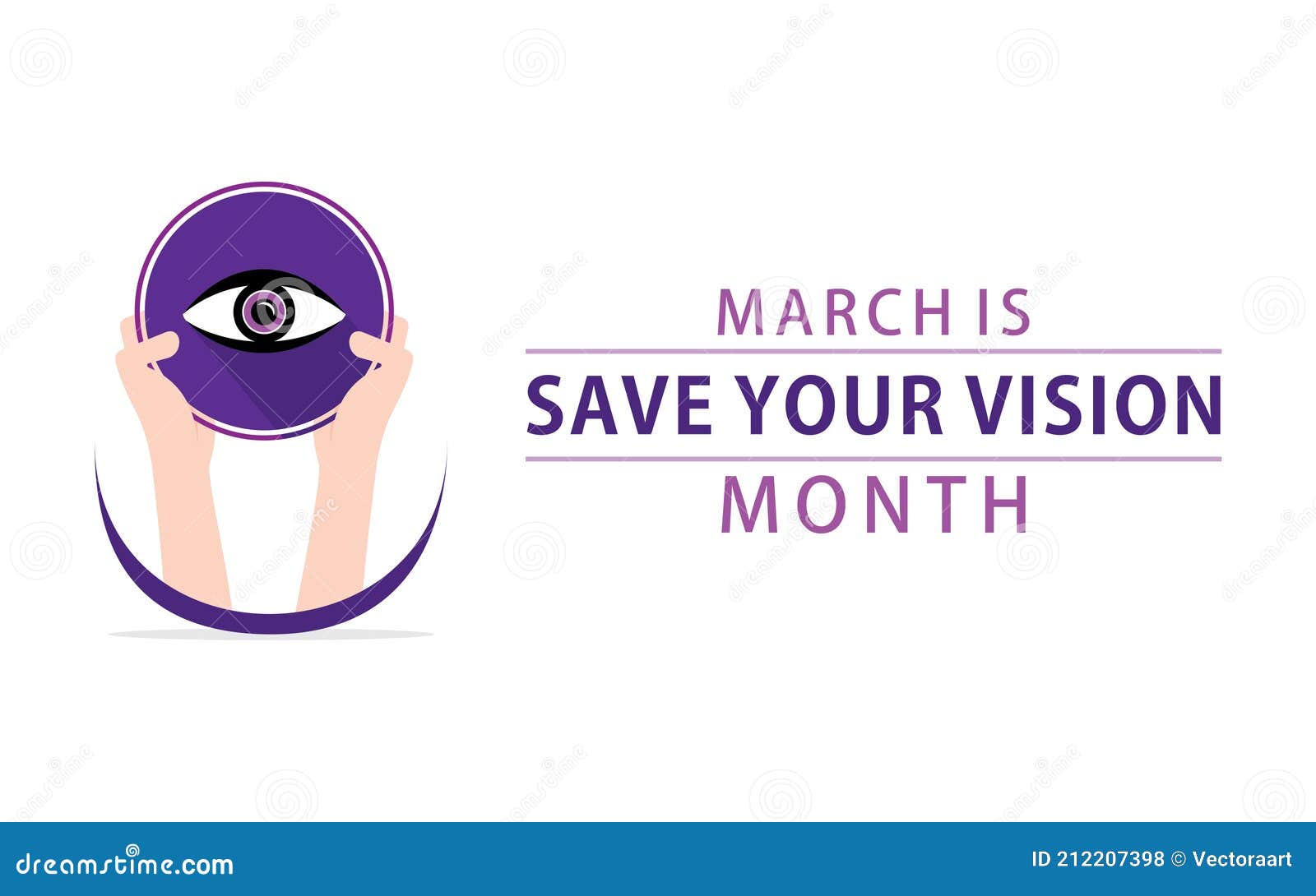Save Your Vision Month Theme Design Stock Vector - Illustration of ...