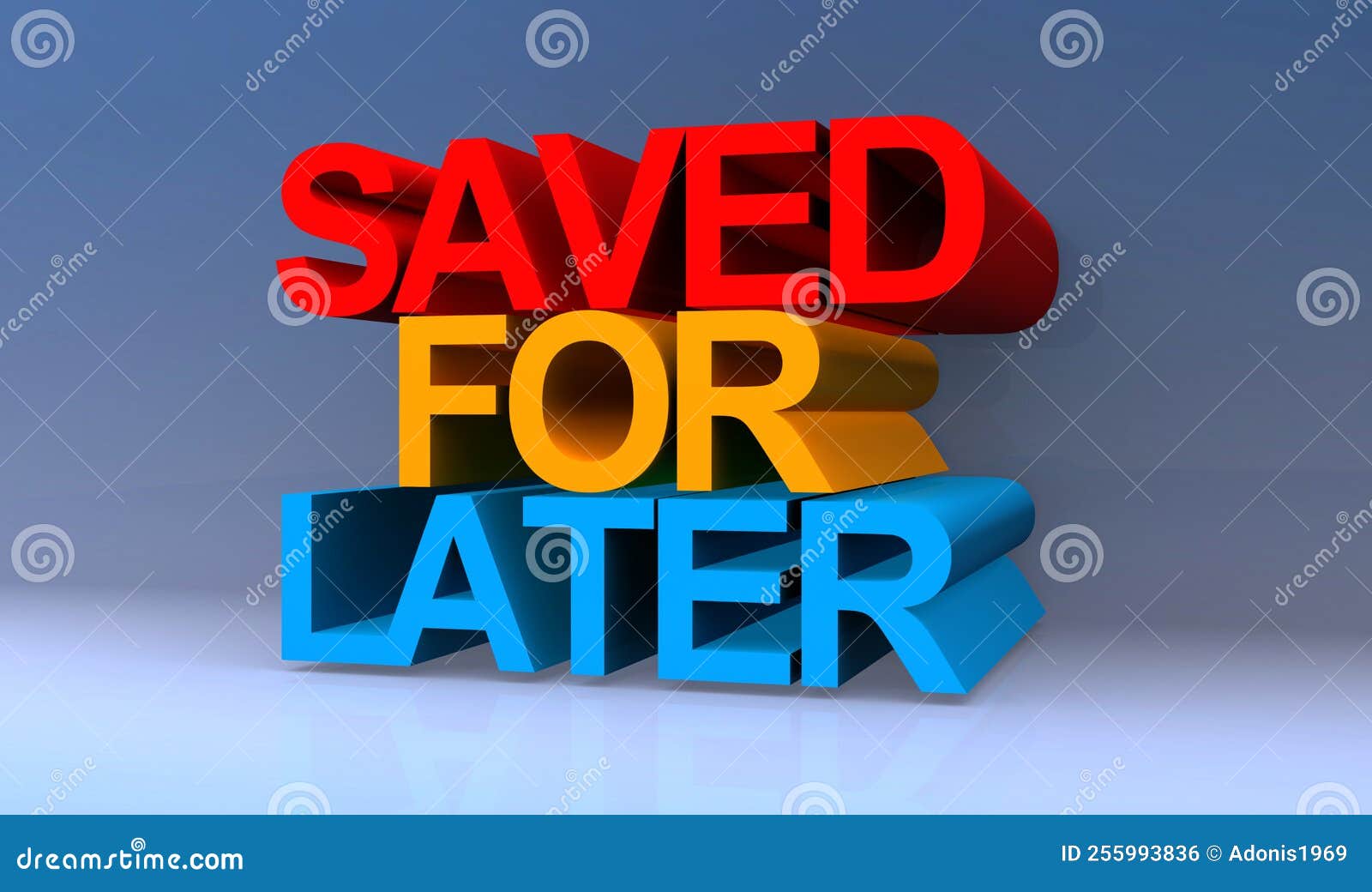 Saved for later on blue stock photo. Image of comfortable - 255993836