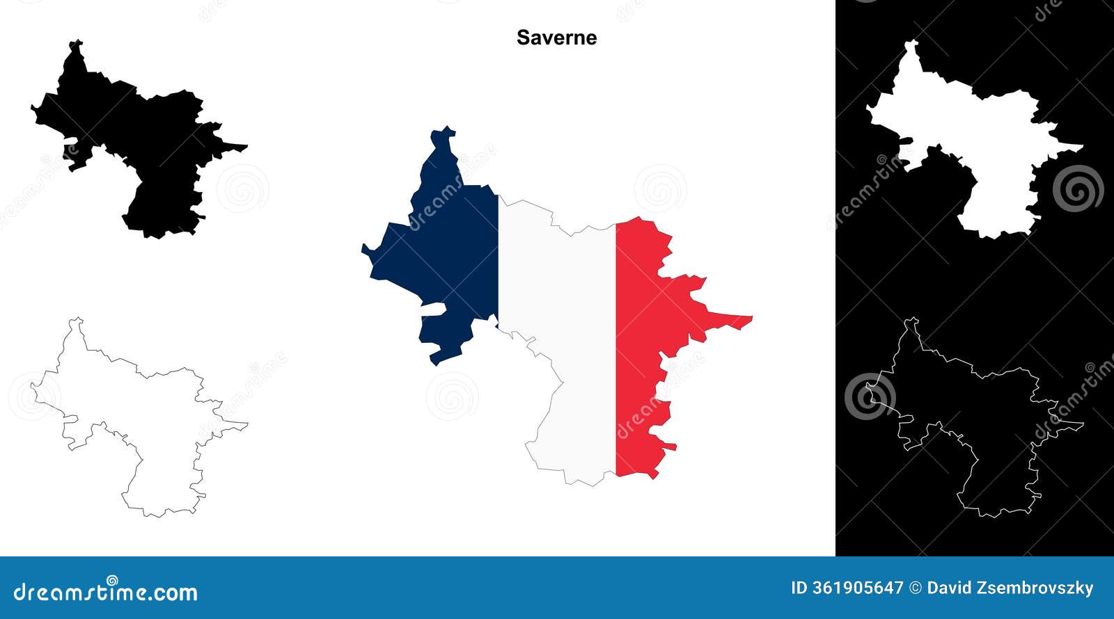 Saverne outline map stock illustration. Illustration of territory ...