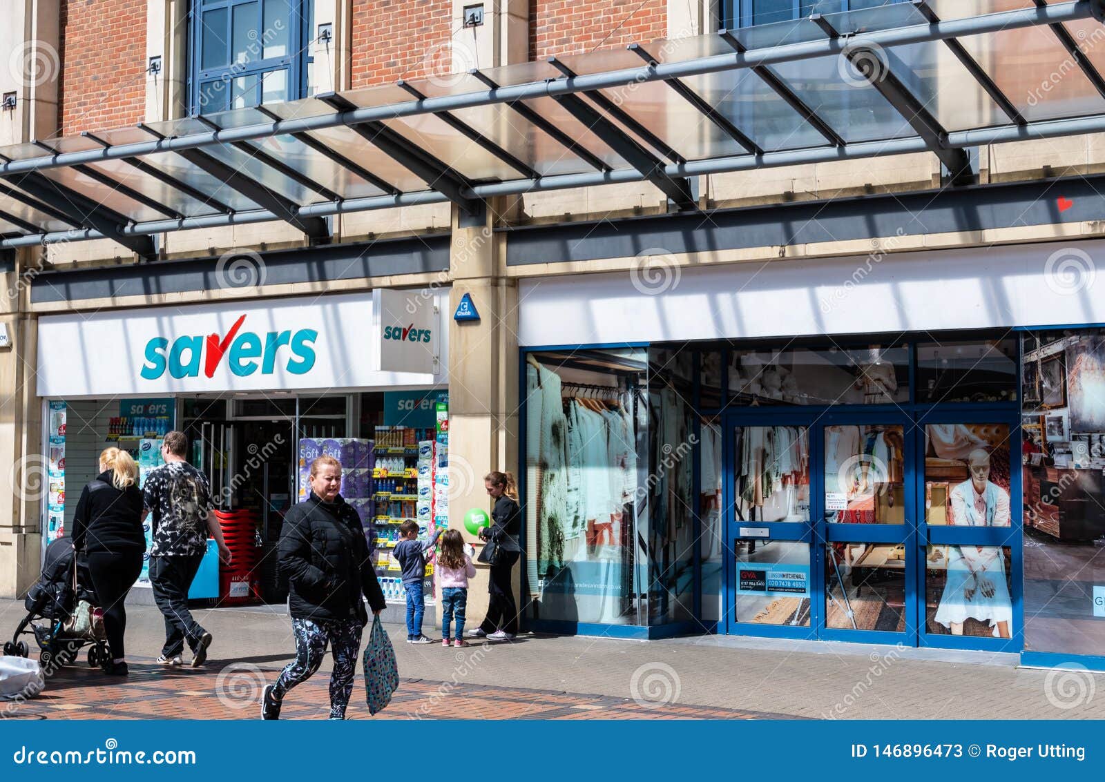 Savers Store Frontage editorial stock photo. Image of facade - 146896473