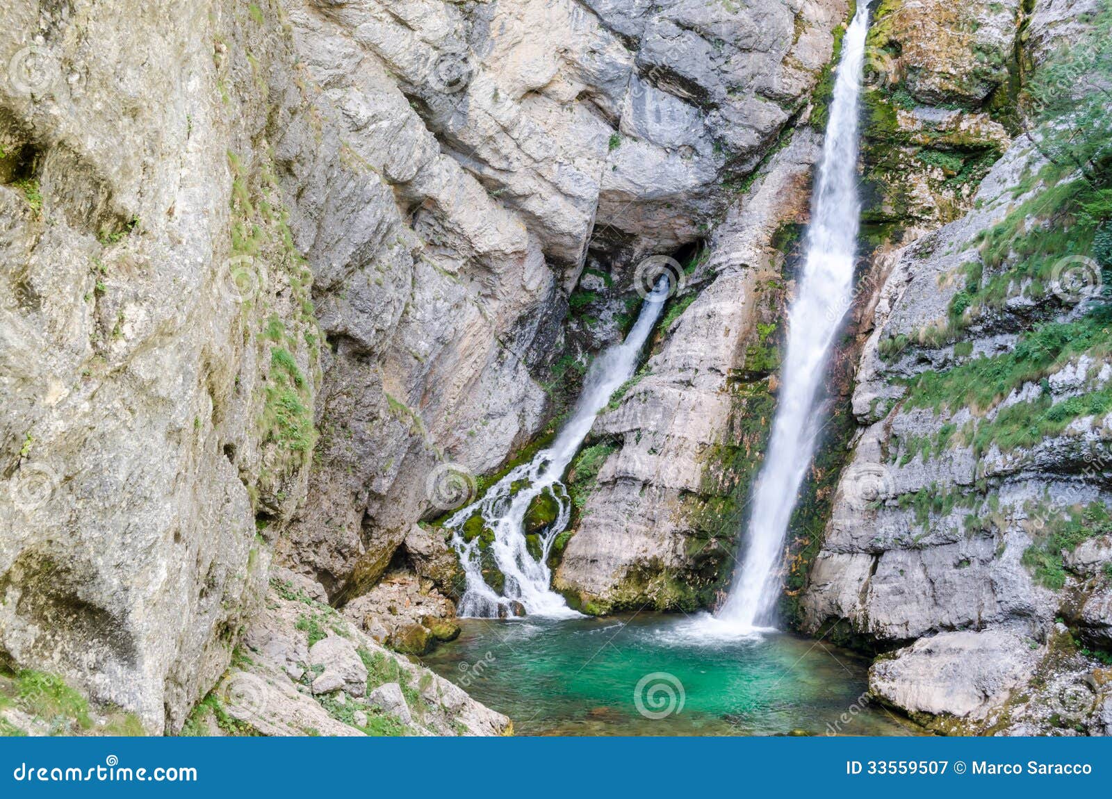 Savica waterfall, Slovenia stock image. Image of mountain - 33559507