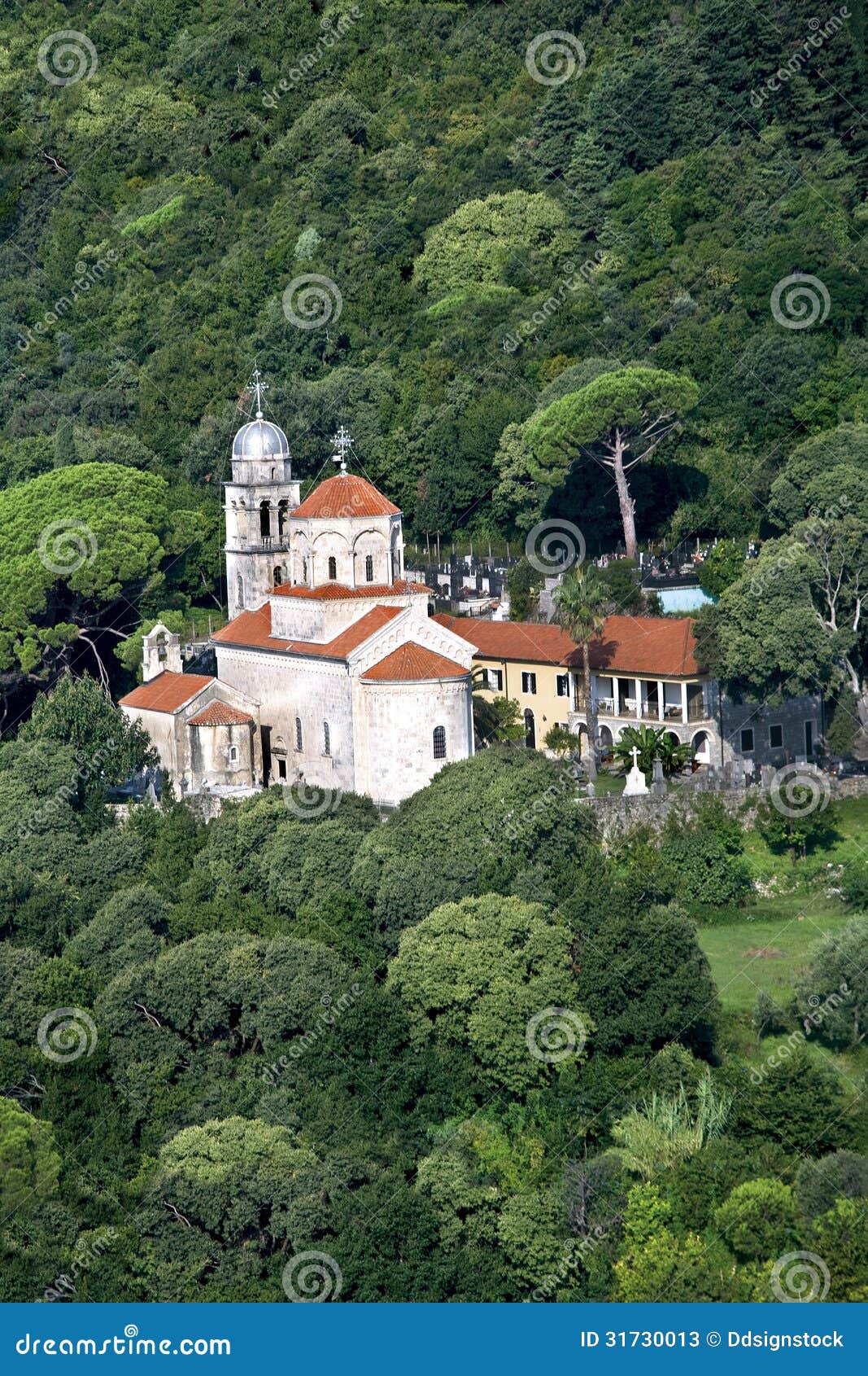 Savina ortodox monastery stock image. Image of coastline - 31730013