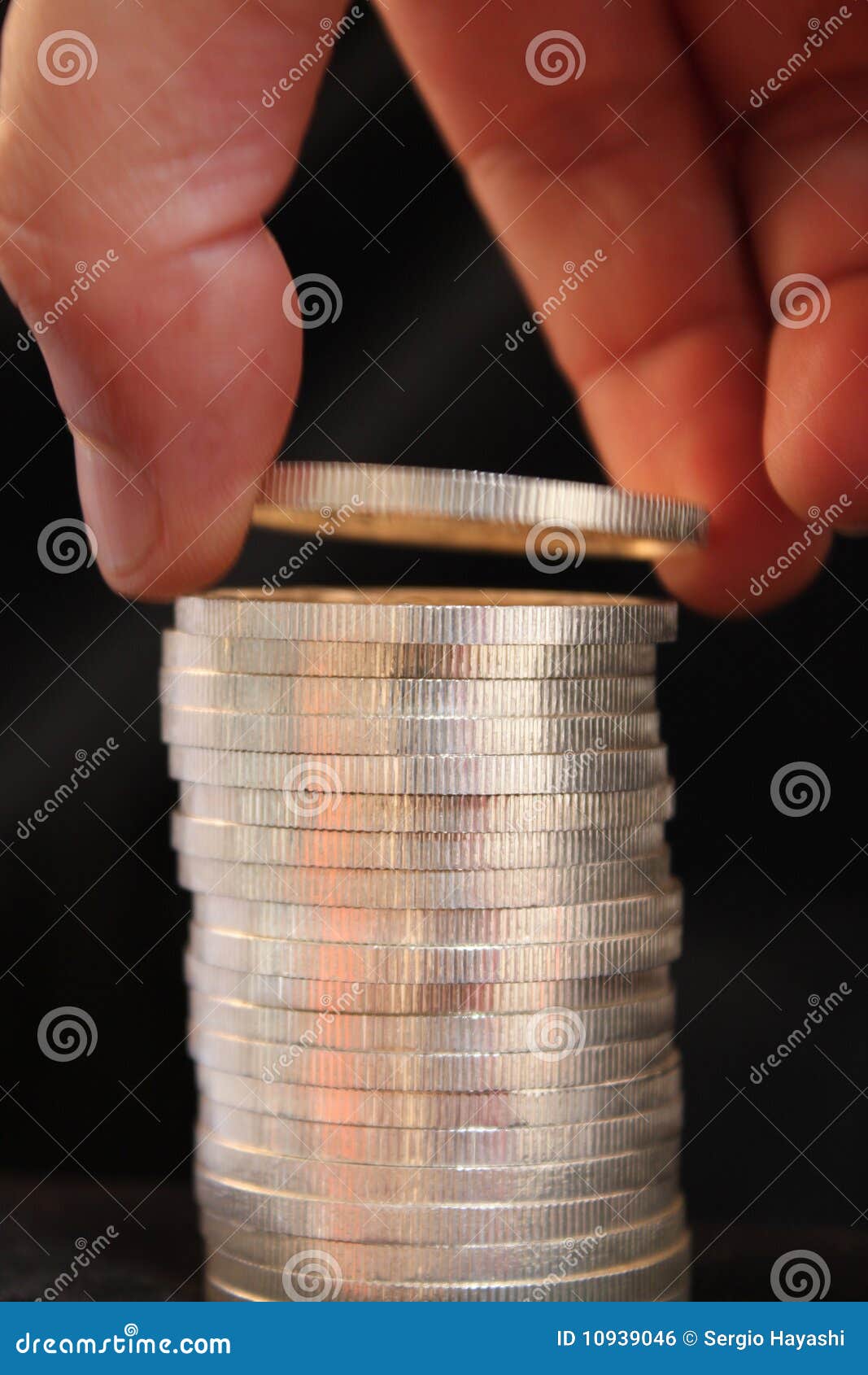 Saving coins stock photo. Image of capital, numismatic - 10939046