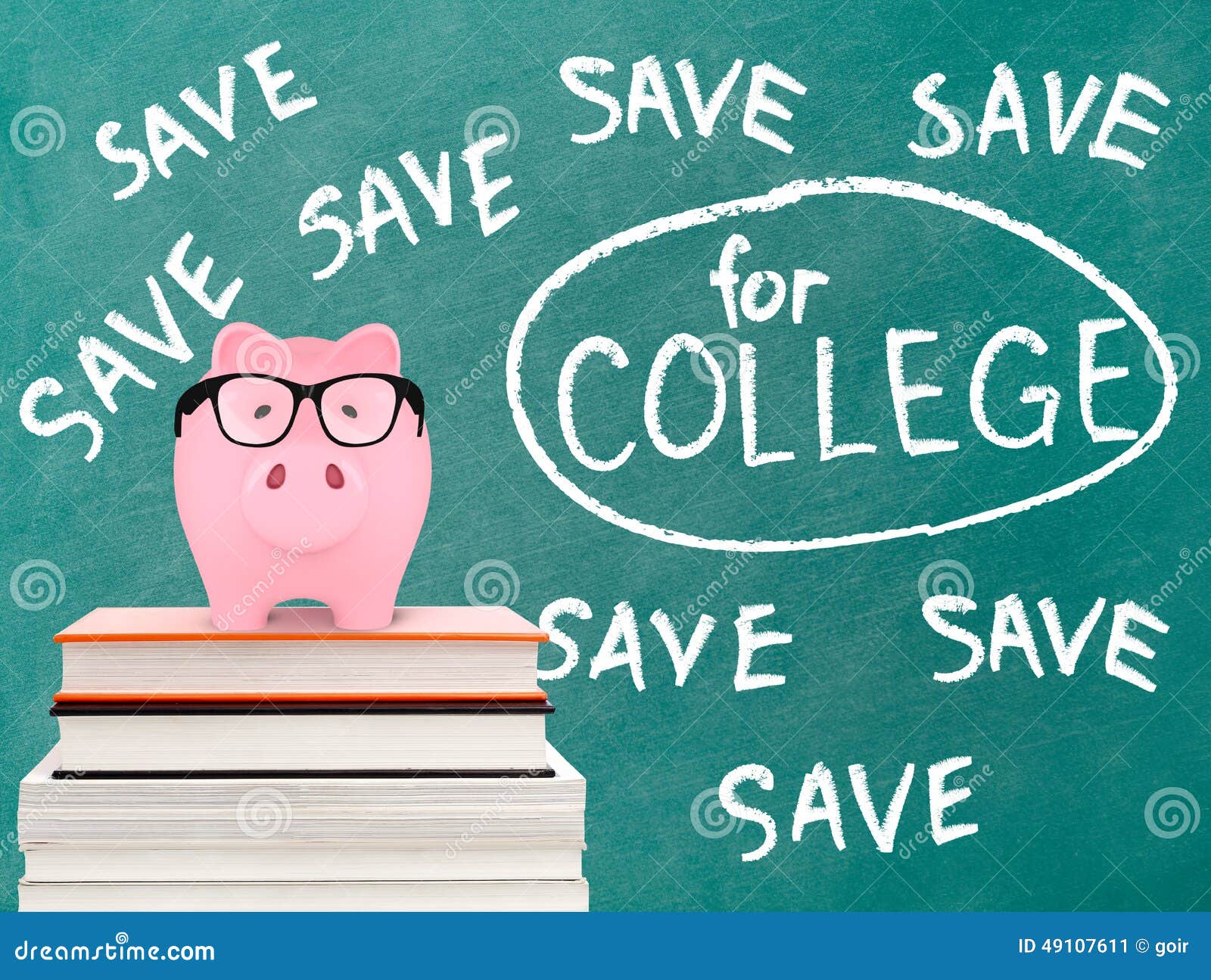 Saving for college stock image. Image of message, success - 49107611