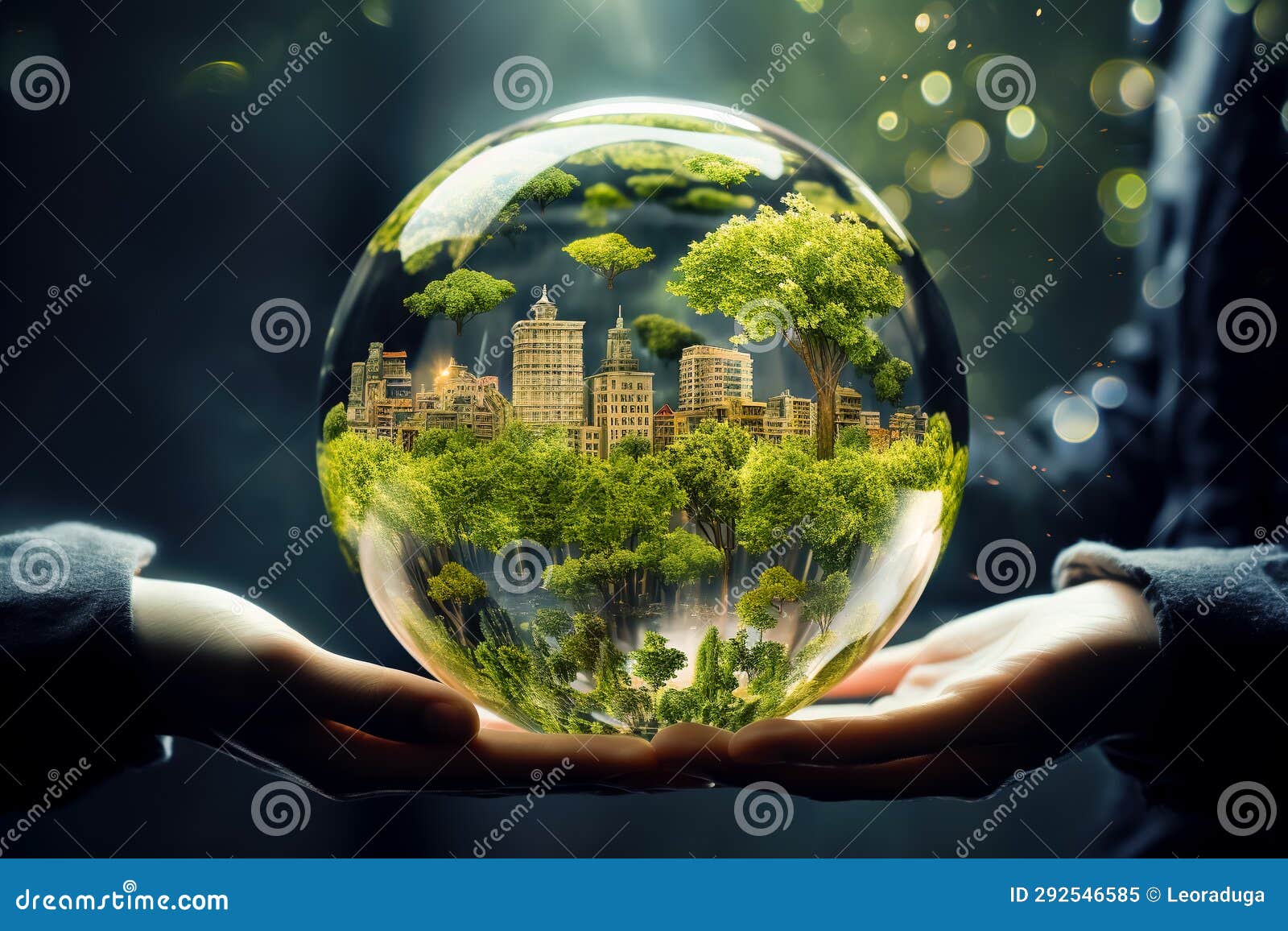 Saving of Ecology Technology. Concept Stock Illustration - Illustration ...