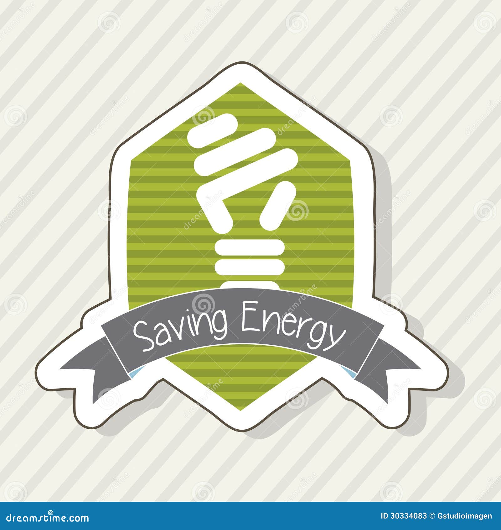 Saving energy stock vector. Illustration of electricity - 30334083