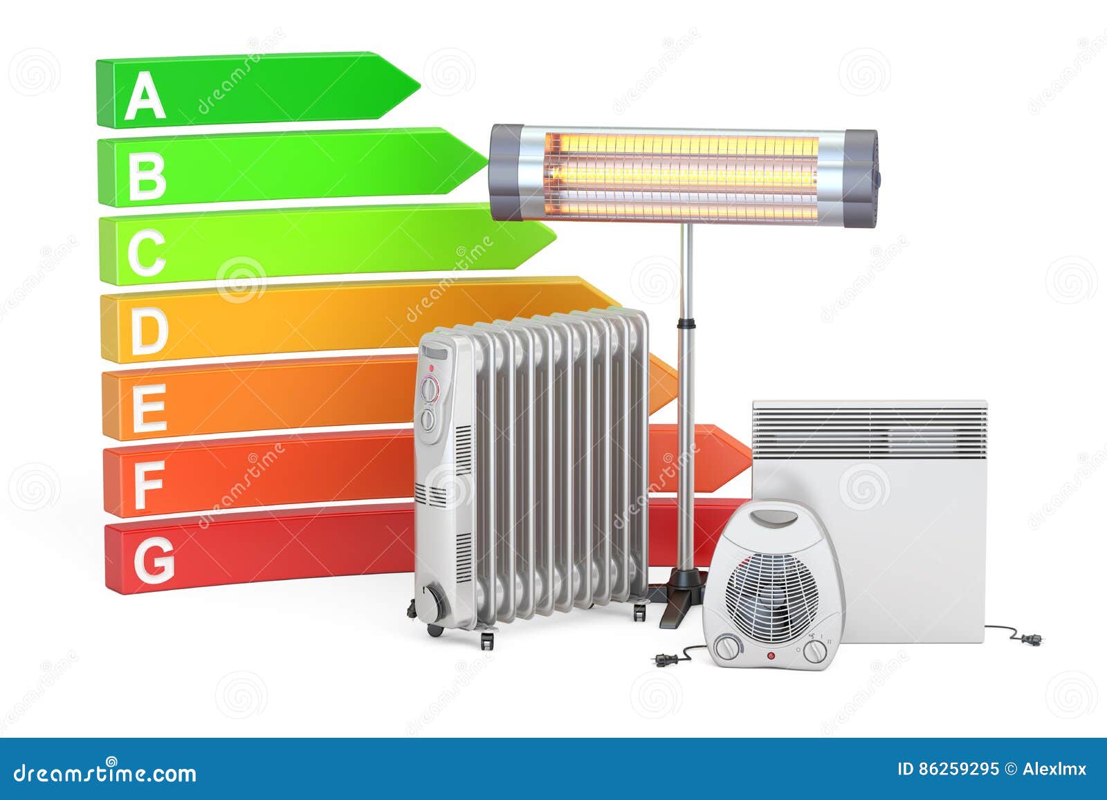 Saving Energy Consumption Concept. Energy Efficiency Chart with Stock ...
