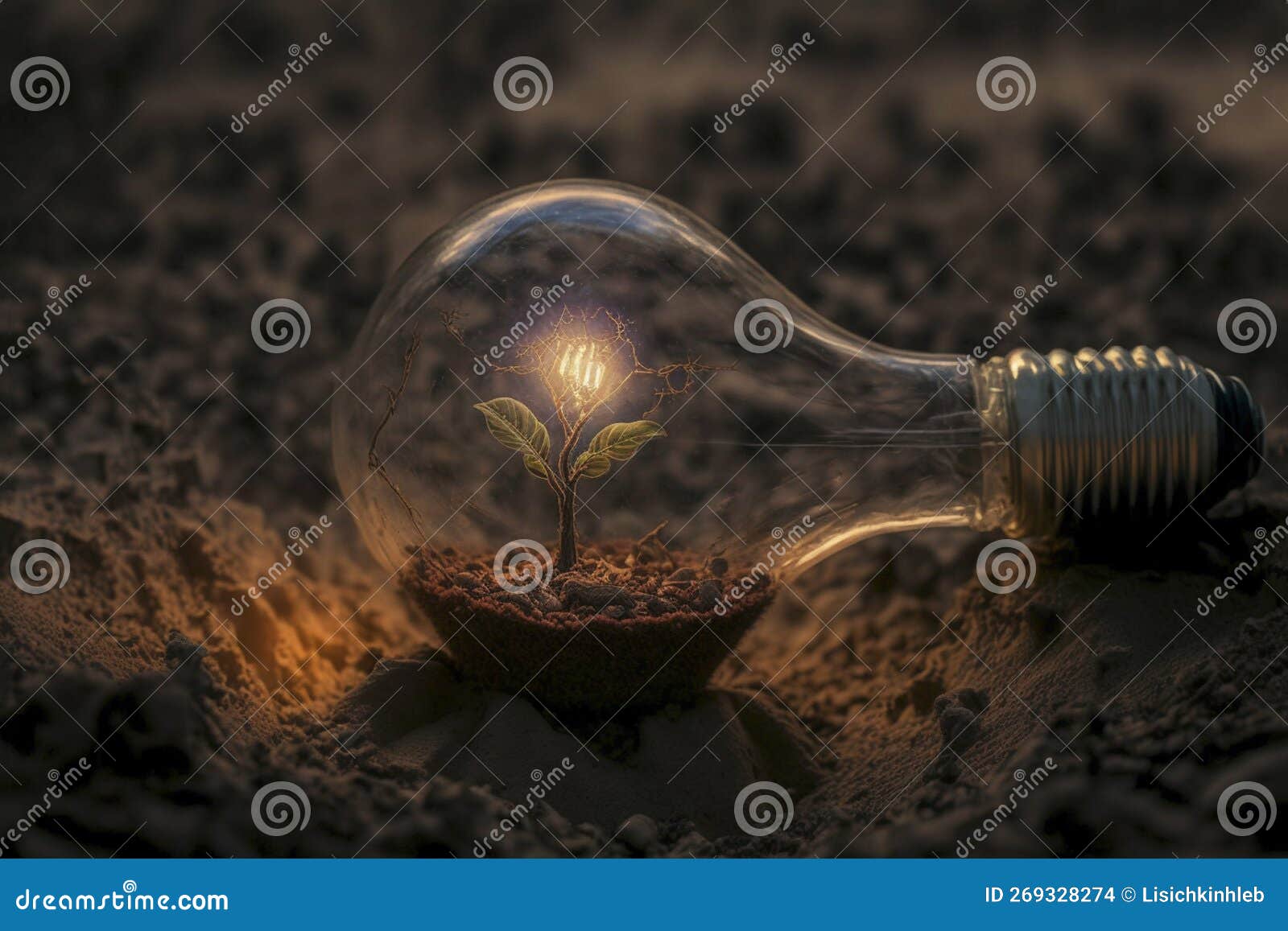 Saving Energy in Nature Concept Created with Generative Ai Technology ...