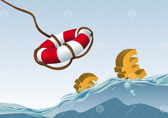 Saving euros stock vector. Illustration of investment - 5236791