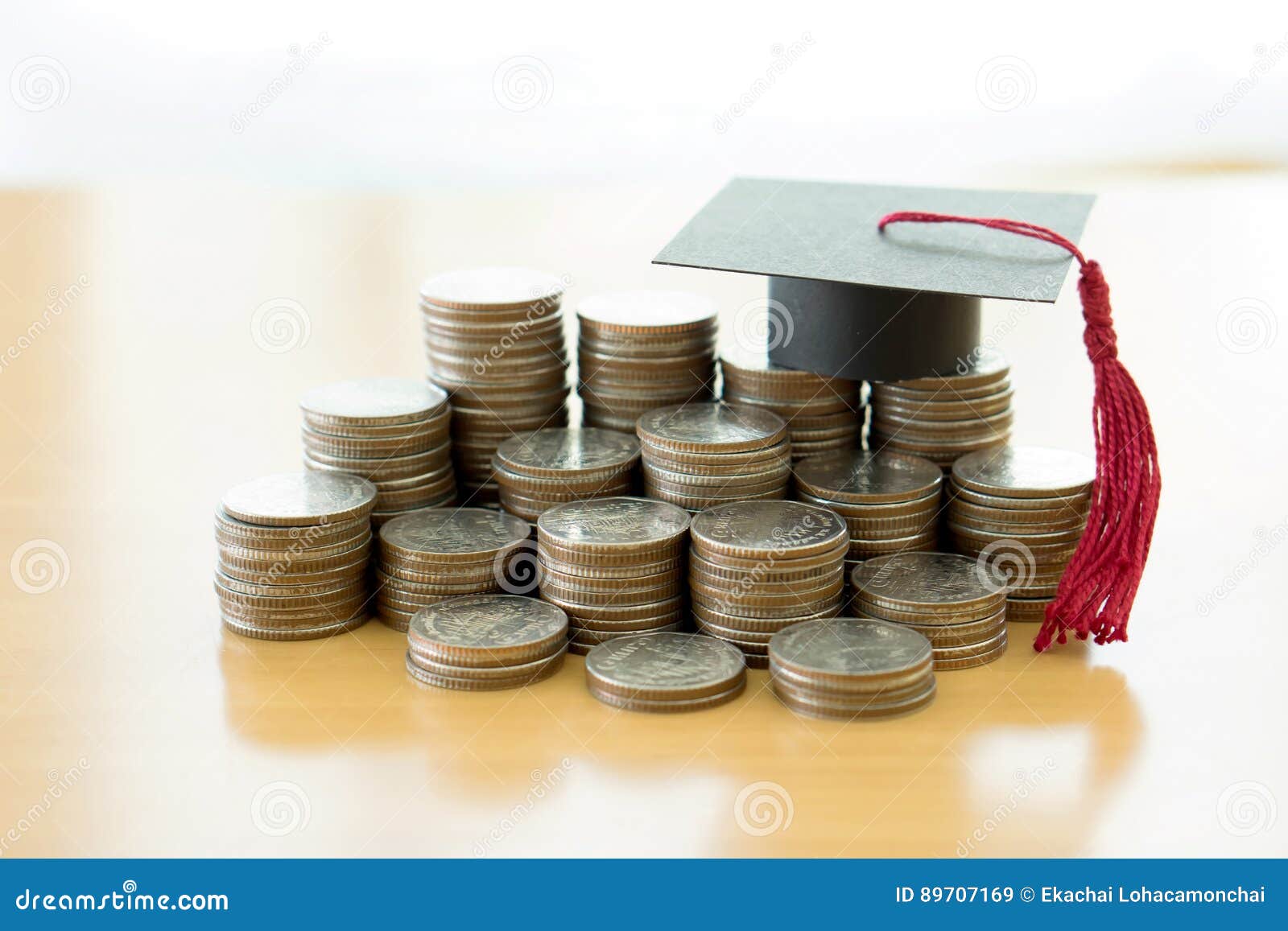 Saving Every Single Cent and a Education Stock Image - Image of cent ...
