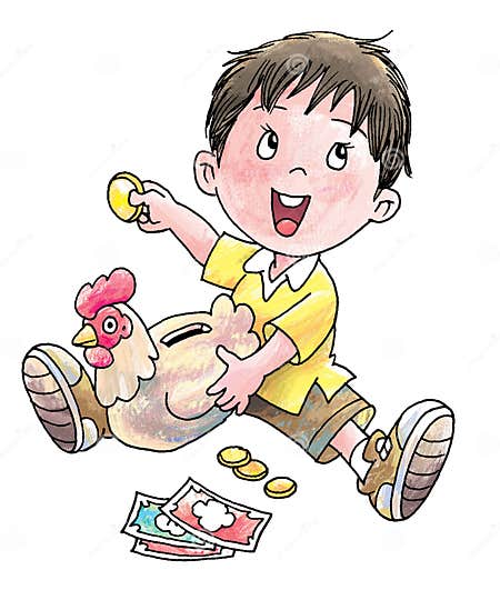 Saving for future stock illustration. Illustration of save - 9256228