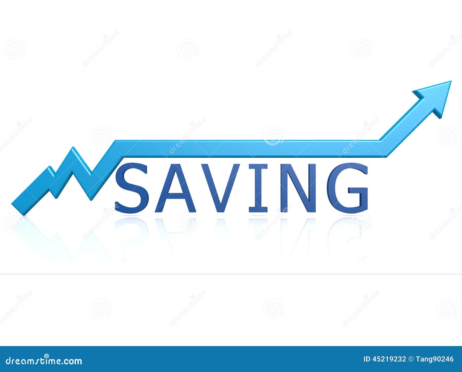 Saving graph stock illustration. Illustration of graph - 45219232