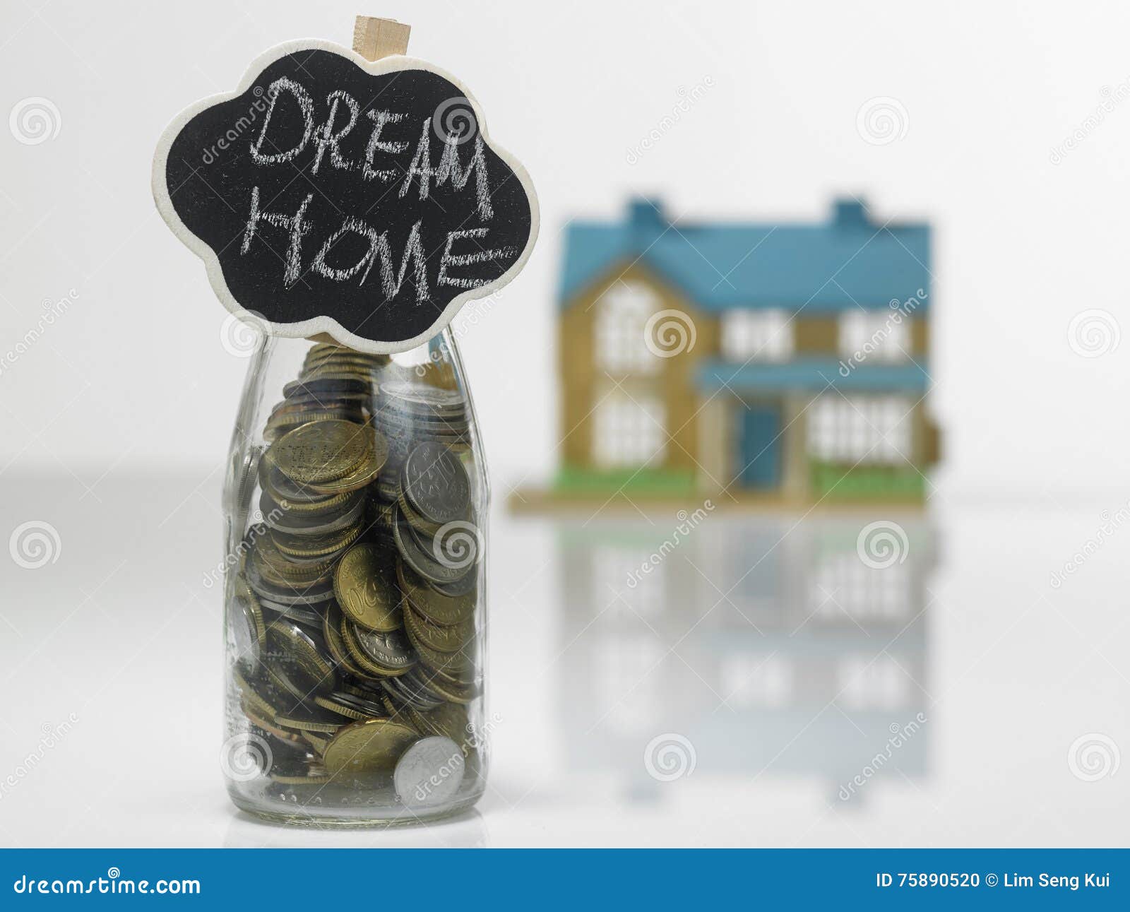 Saving for house stock photo. Image of insurance, blackboard - 75890520