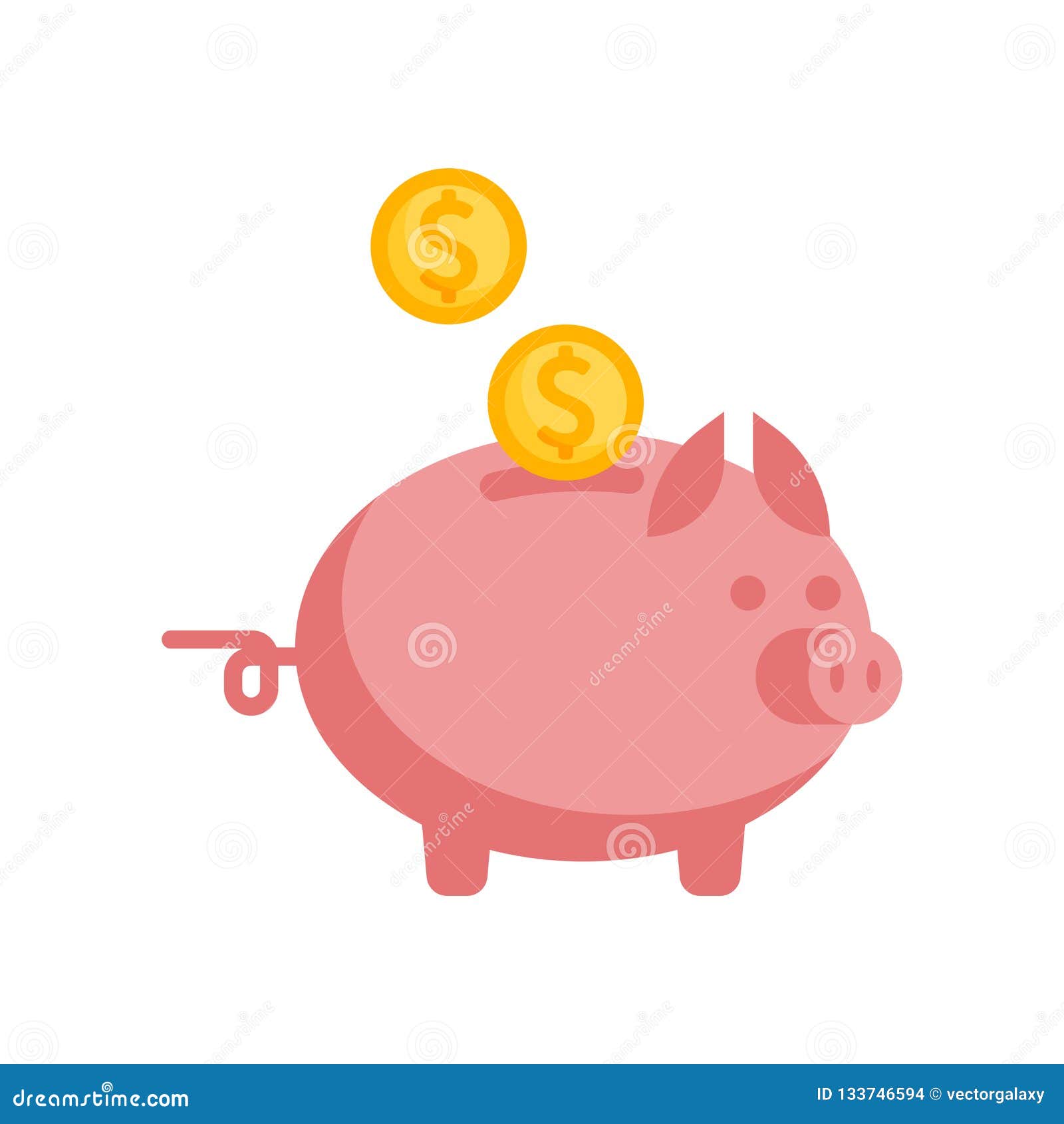 Saving Icon Vector Sign and Symbol Isolated on White Background Stock ...