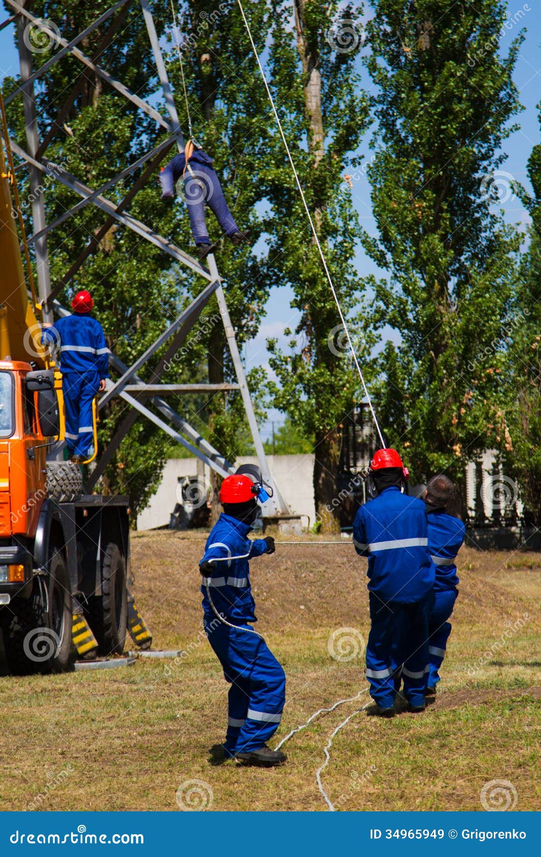 Saving the injured person stock image. Image of paramedic - 34965949