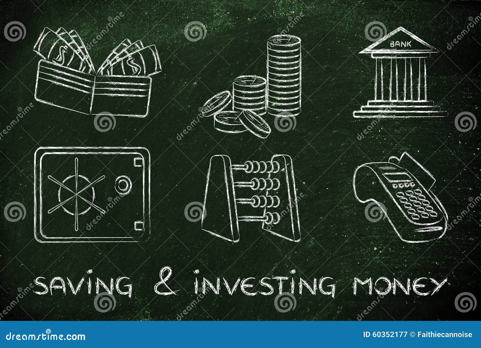 Saving and investing money stock image. Image of deposit - 60352177