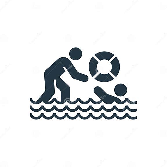 Saving a Life Icon stock vector. Illustration of rescue - 361768791