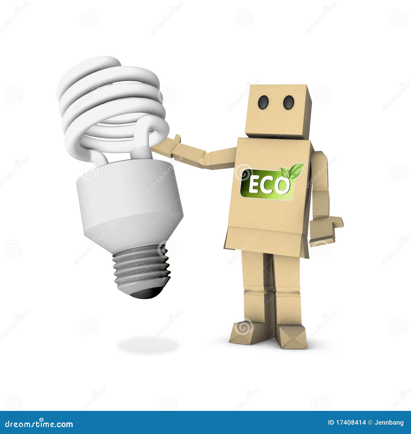 Saving light stock illustration. Illustration of standing - 17408414