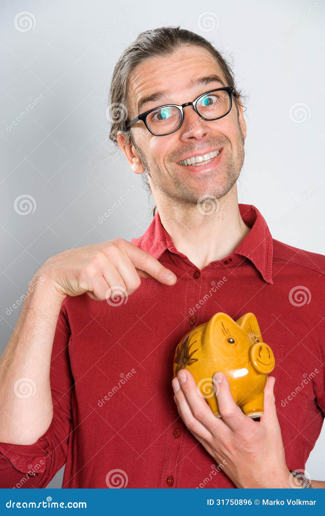 Saving stock photo. Image of hold, finance, handsome - 31750896