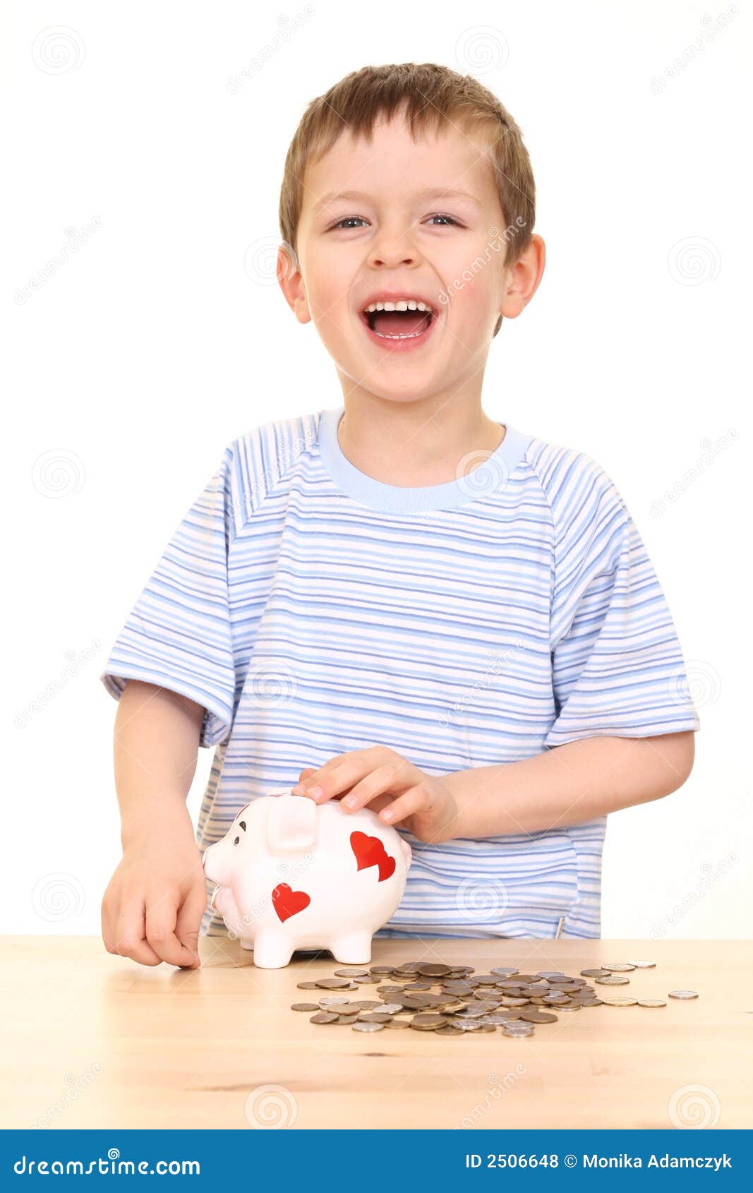 Saving money stock photo. Image of portrait, bank, childhood - 2506648