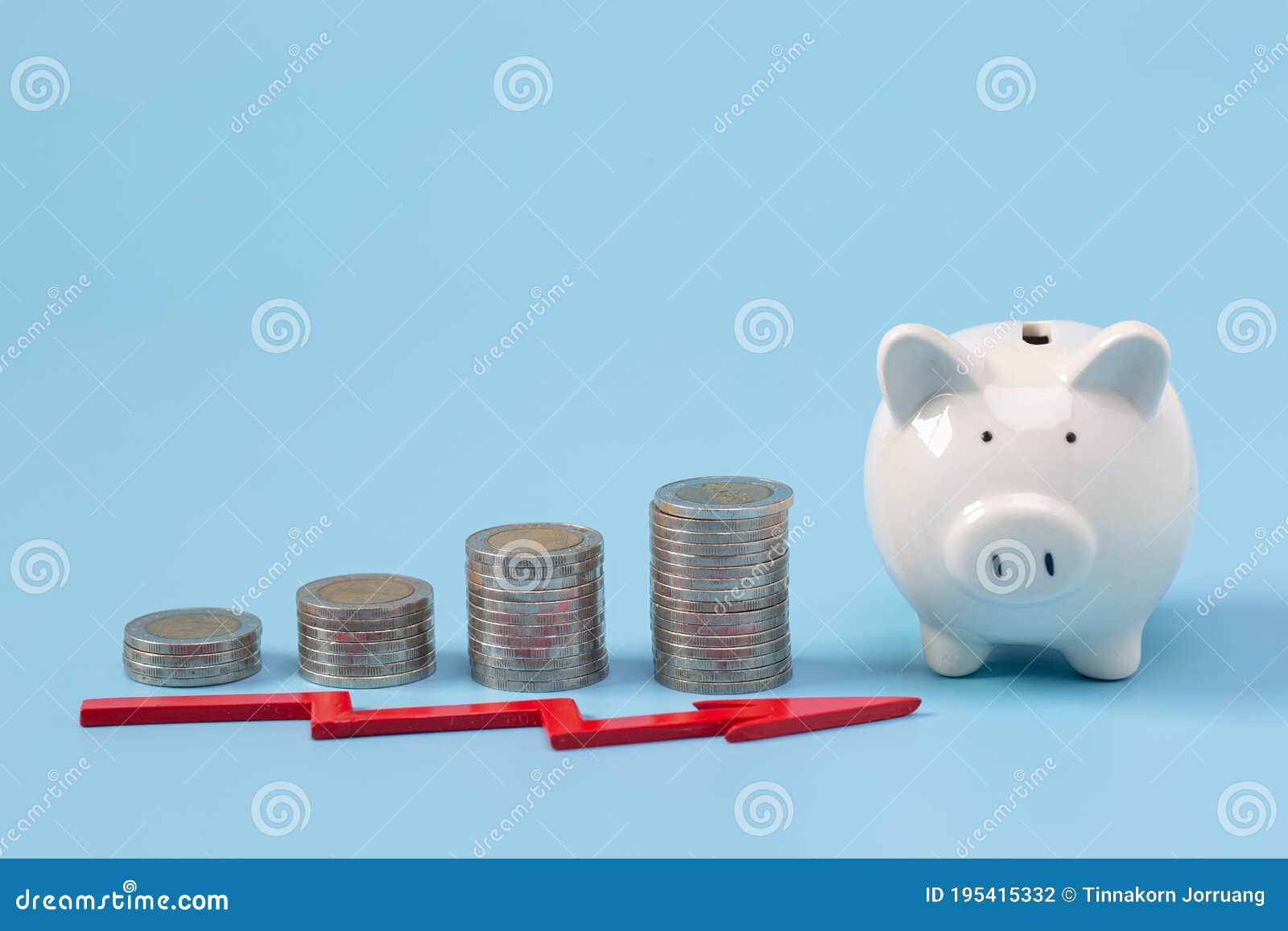 Saving Money Concept, Coin Stack Growing Business, Save Money for ...