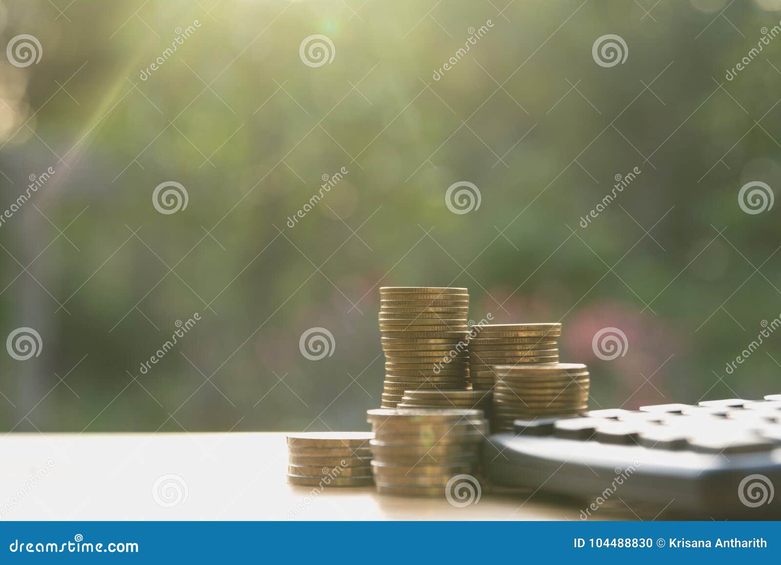 Saving Money Concept with Money Coin Stack Growing Stock Photo - Image ...